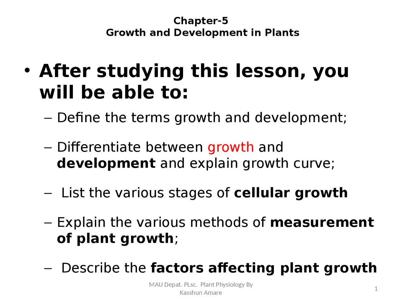Plant Growth and Development: A Comprehensive Guide | Lecture notes ...