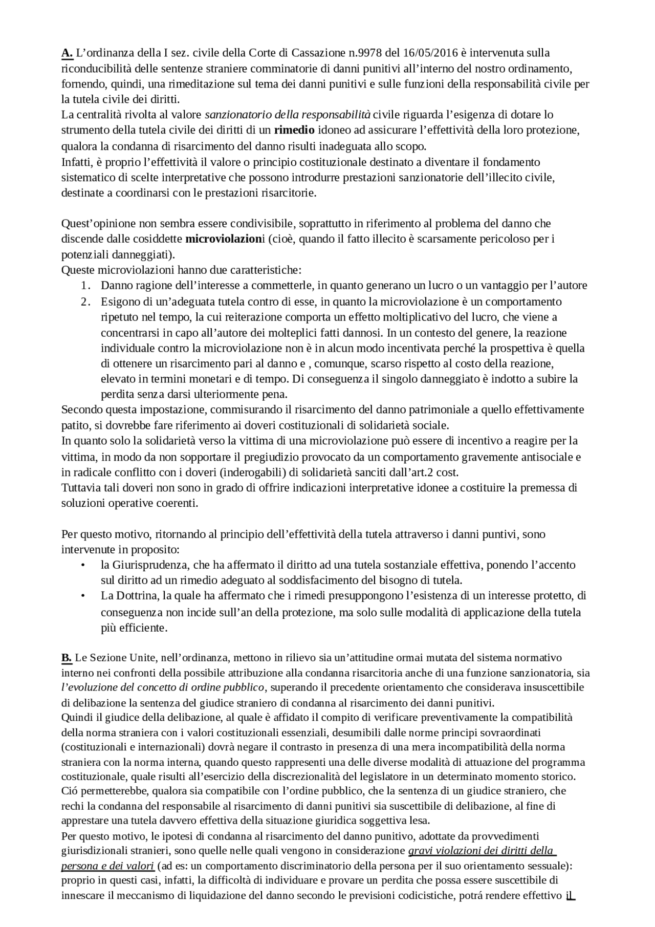 Diritto Civile Articolo Scognamiglio Docsity