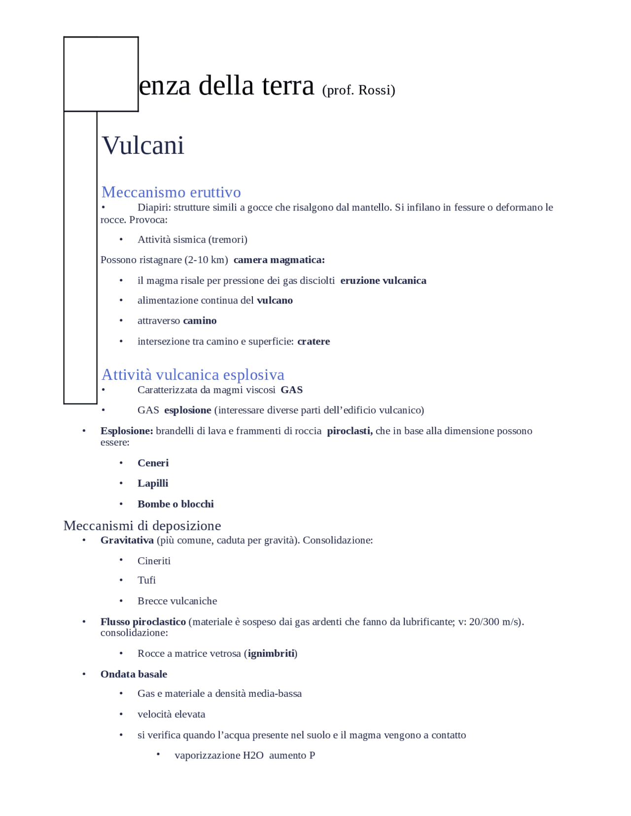 Scienza Della Terra Quinto Anno Liceo Docsity