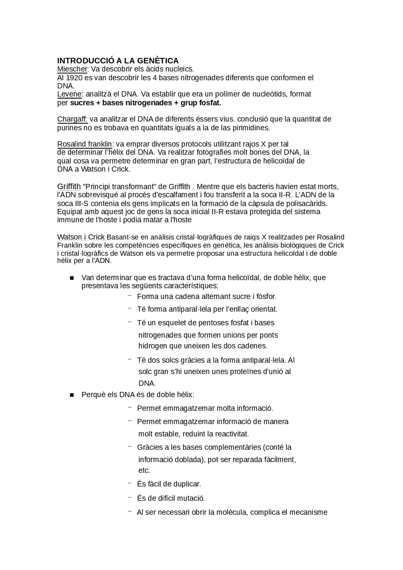 Tema 1 Replicació Del Adn Docsity