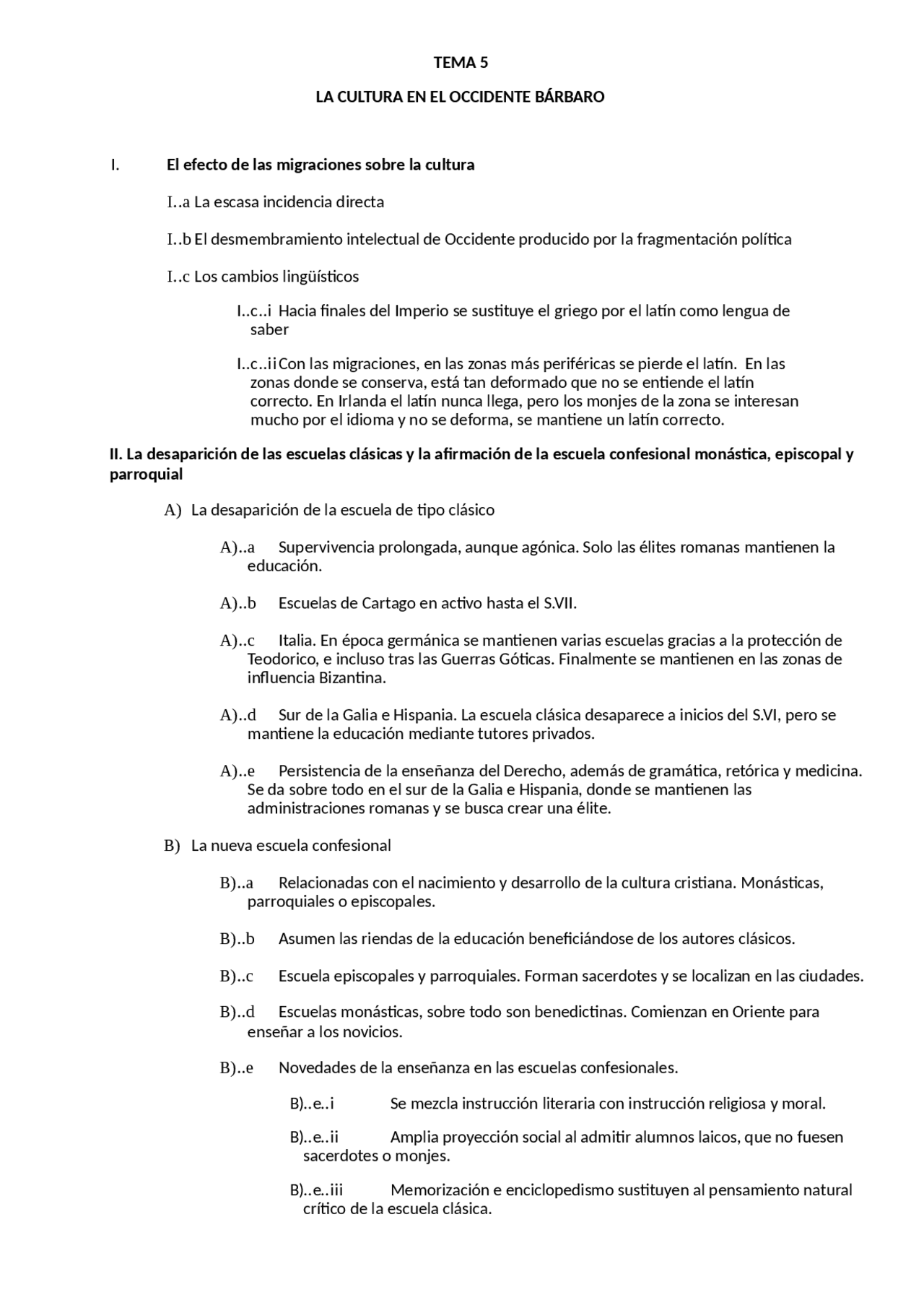 Esquema tema 5 medieval I Ana Paula - Docsity