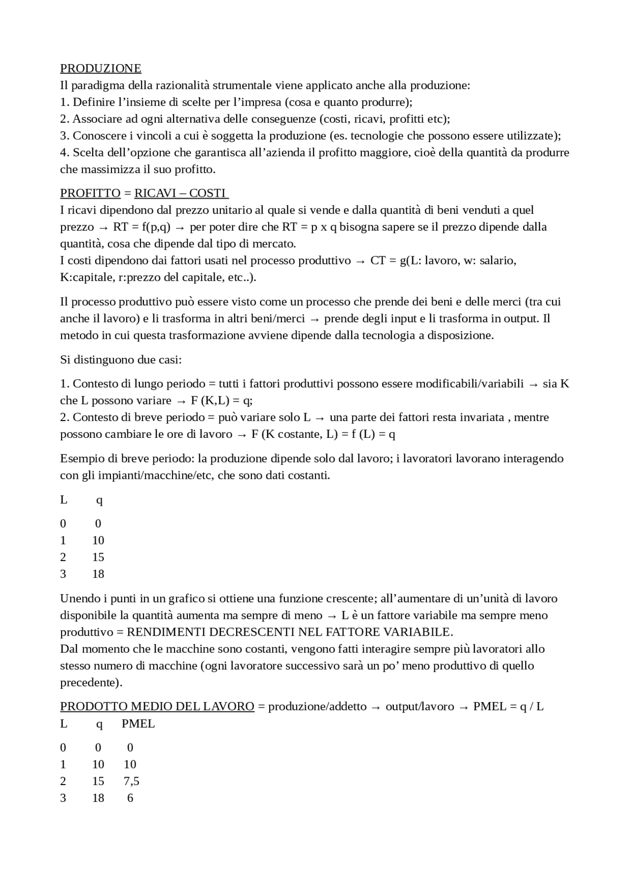 Concetti Base Della Microeconomia Docsity