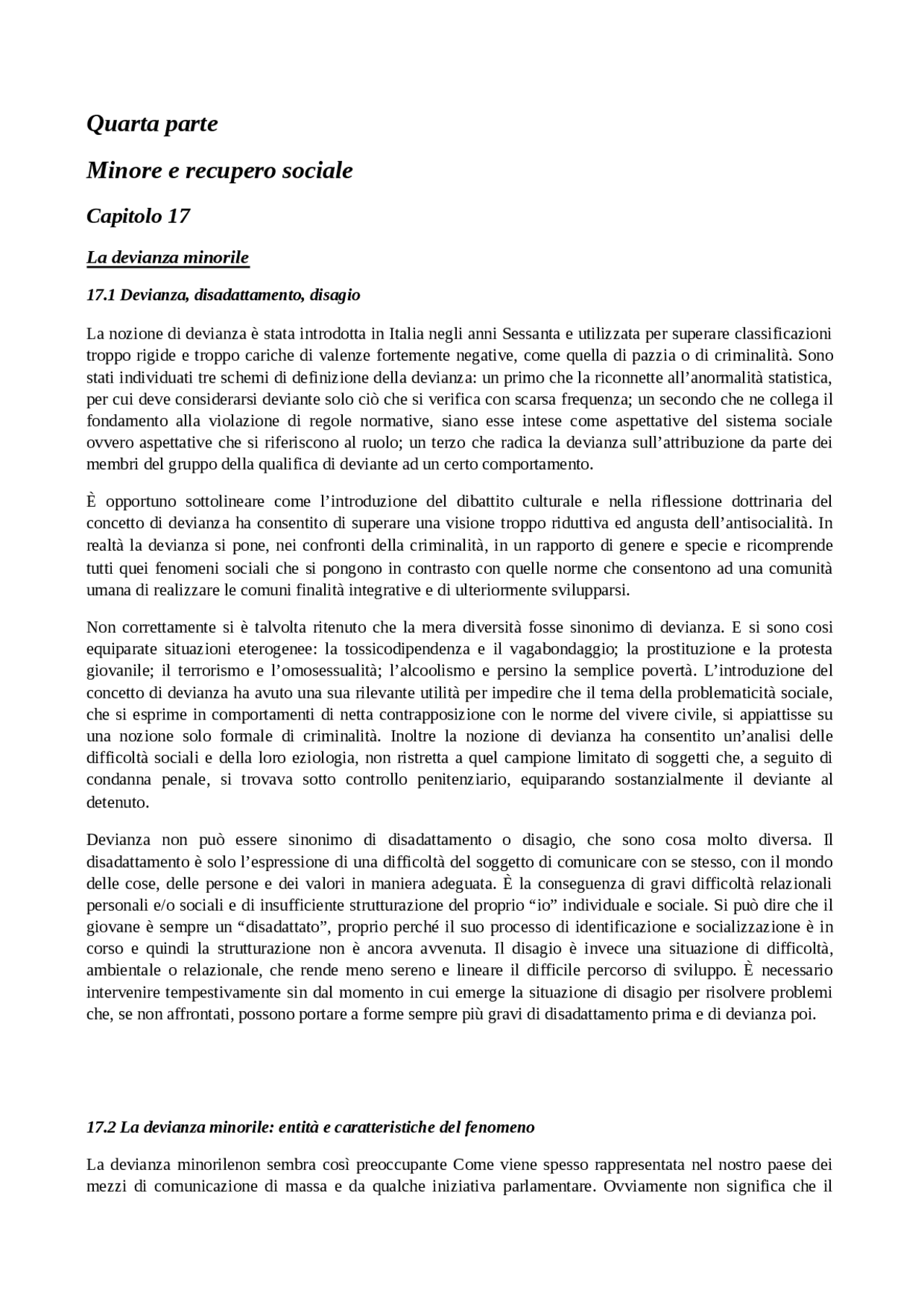 Manuale Di Diritto Minorile Moro Docsity