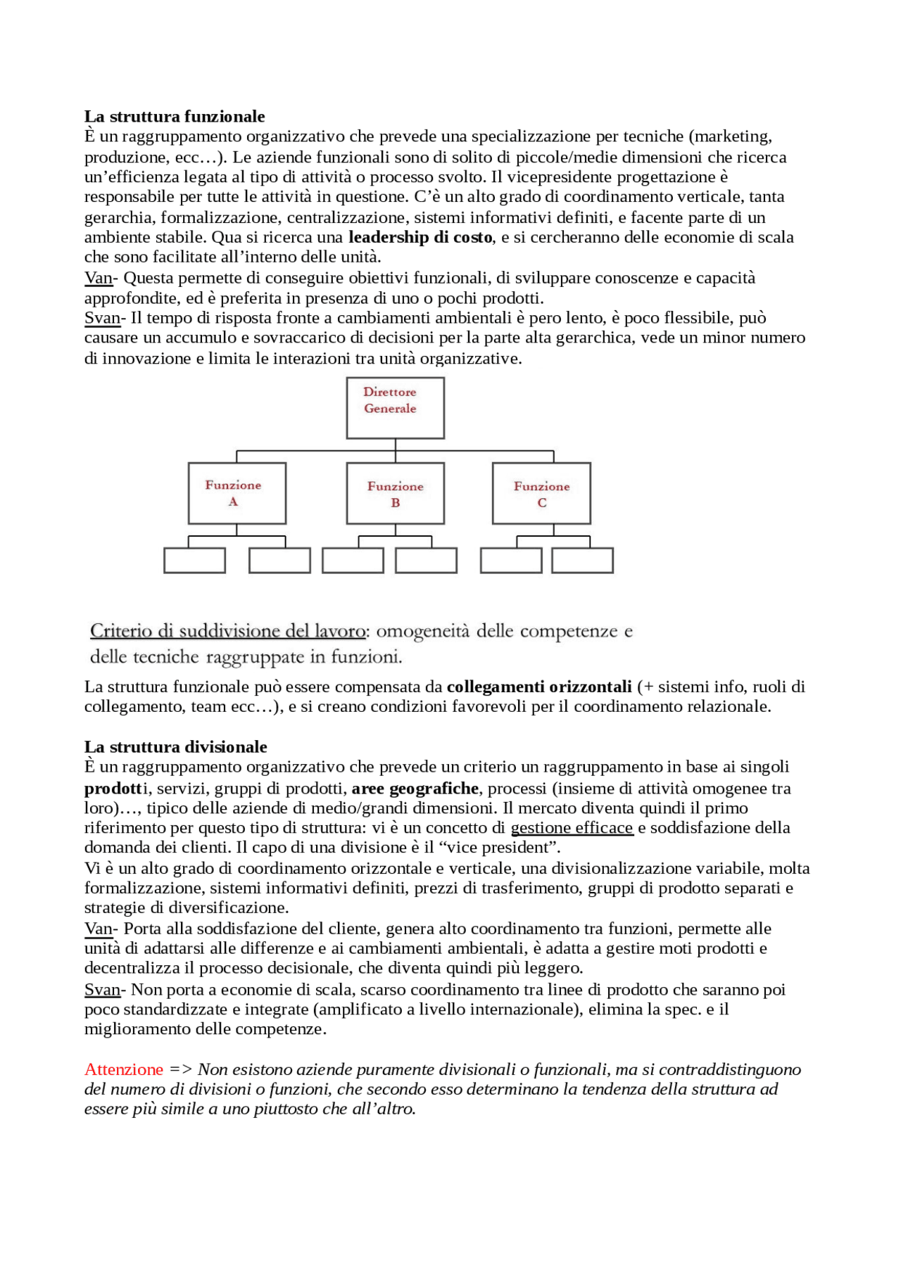 LE STRUTTURE ORGANIZZATIVE - Docsity