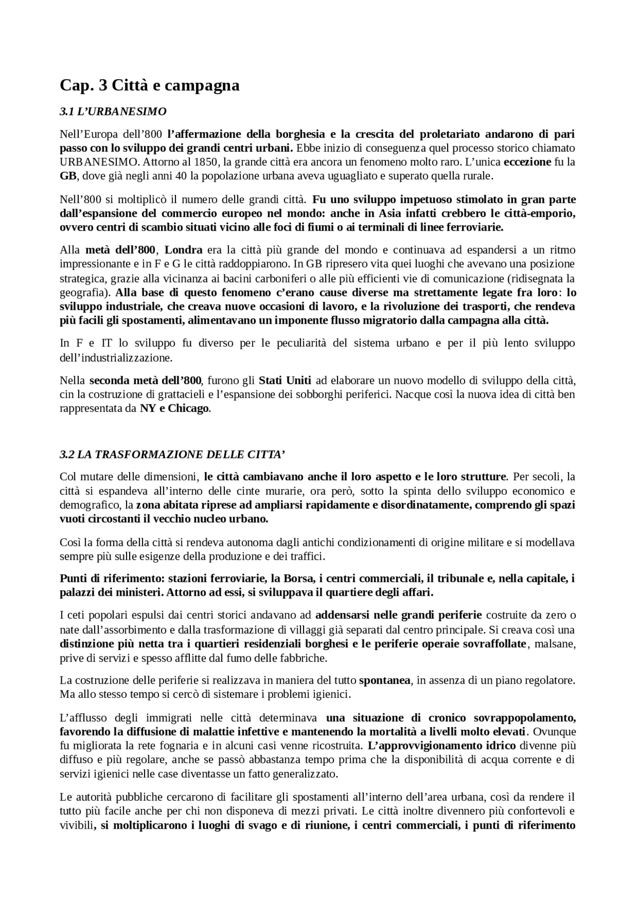 Appunti Storia Contemporanea Docsity