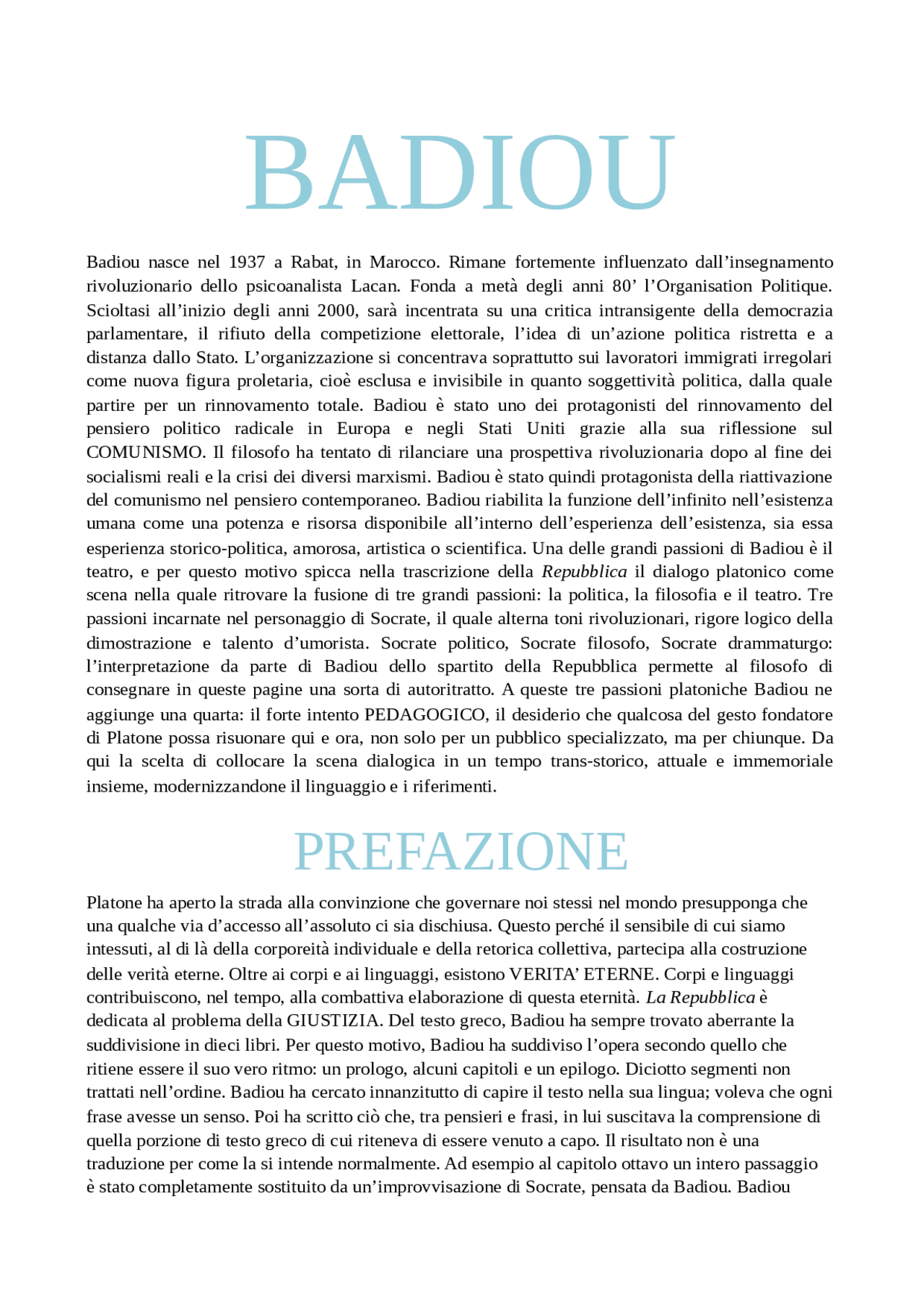 La Repubblica Di Platone Docsity