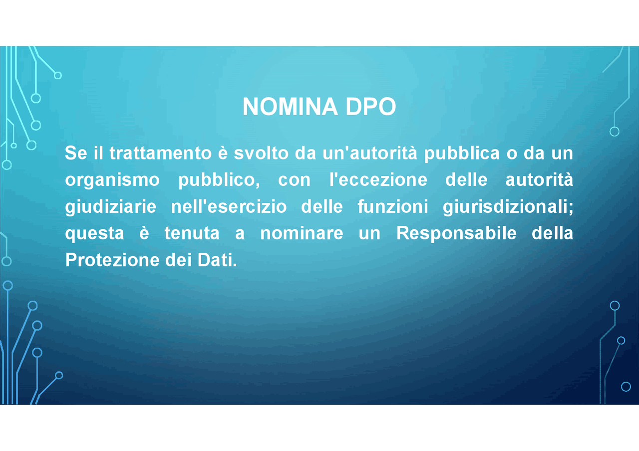 Slide corso Privacy Gdpr - Docsity