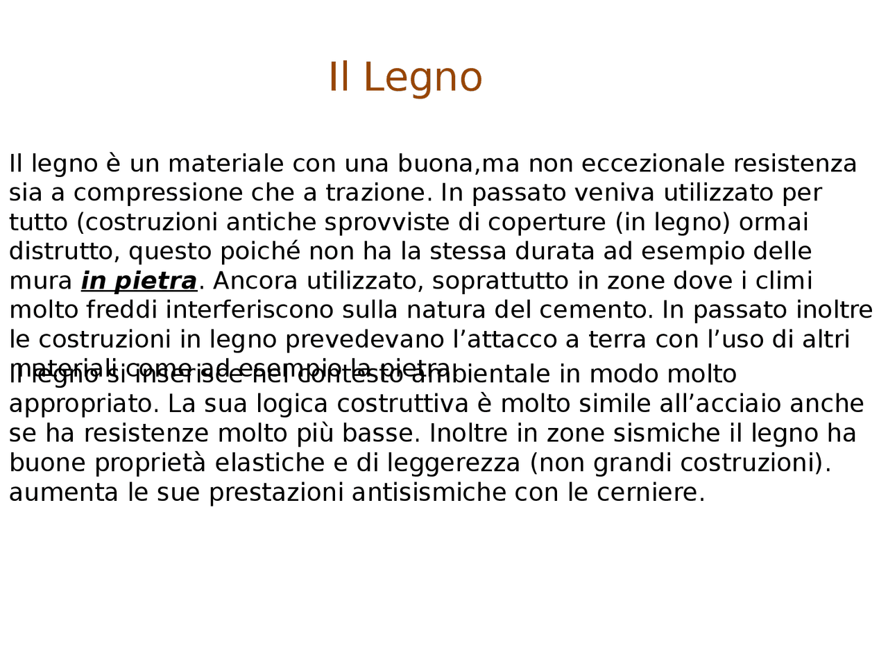 Materiali E Sistemi Costruttivi Il Legno Docsity