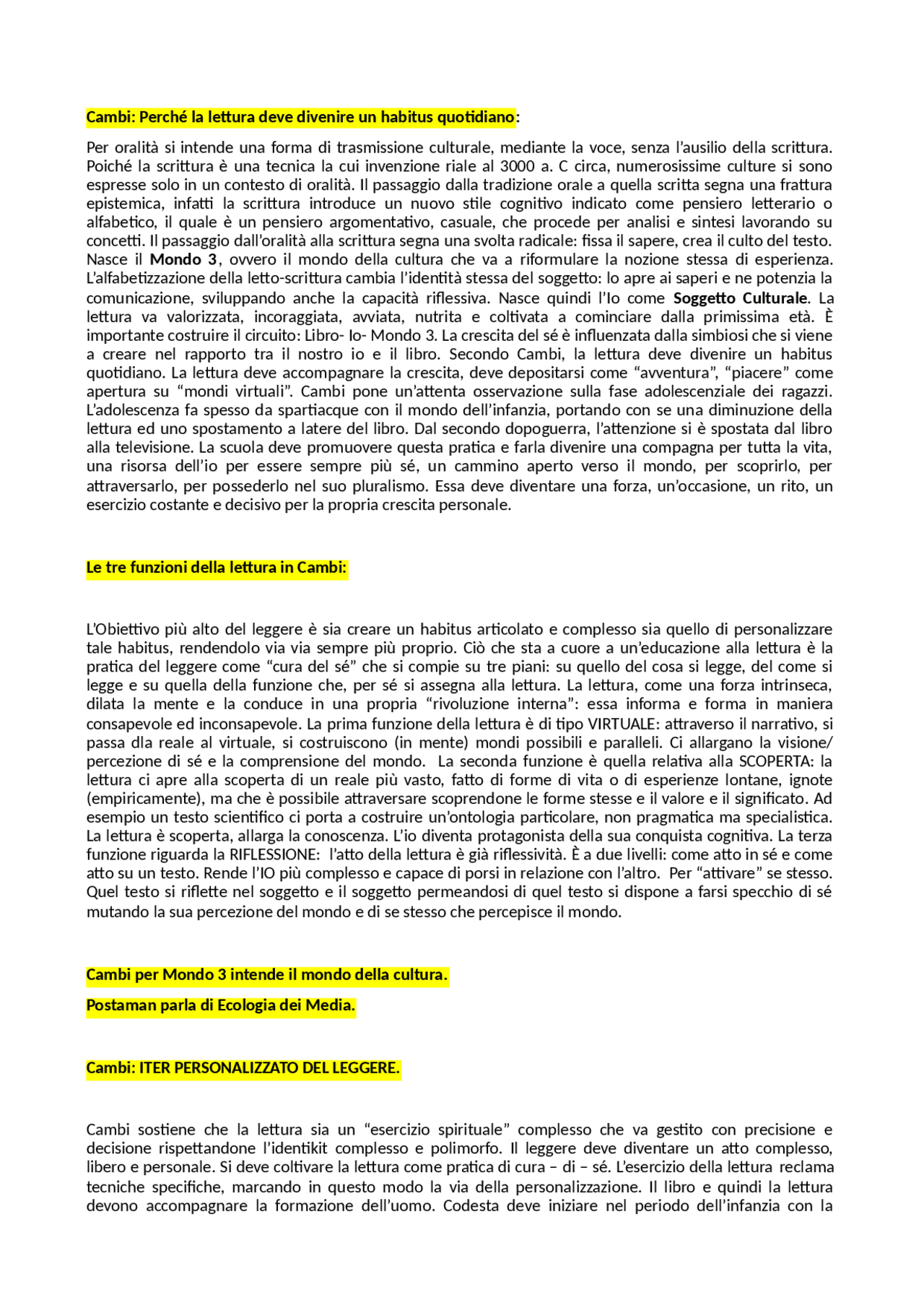 Riassunto Del Libro Spazio E Forme Docsity