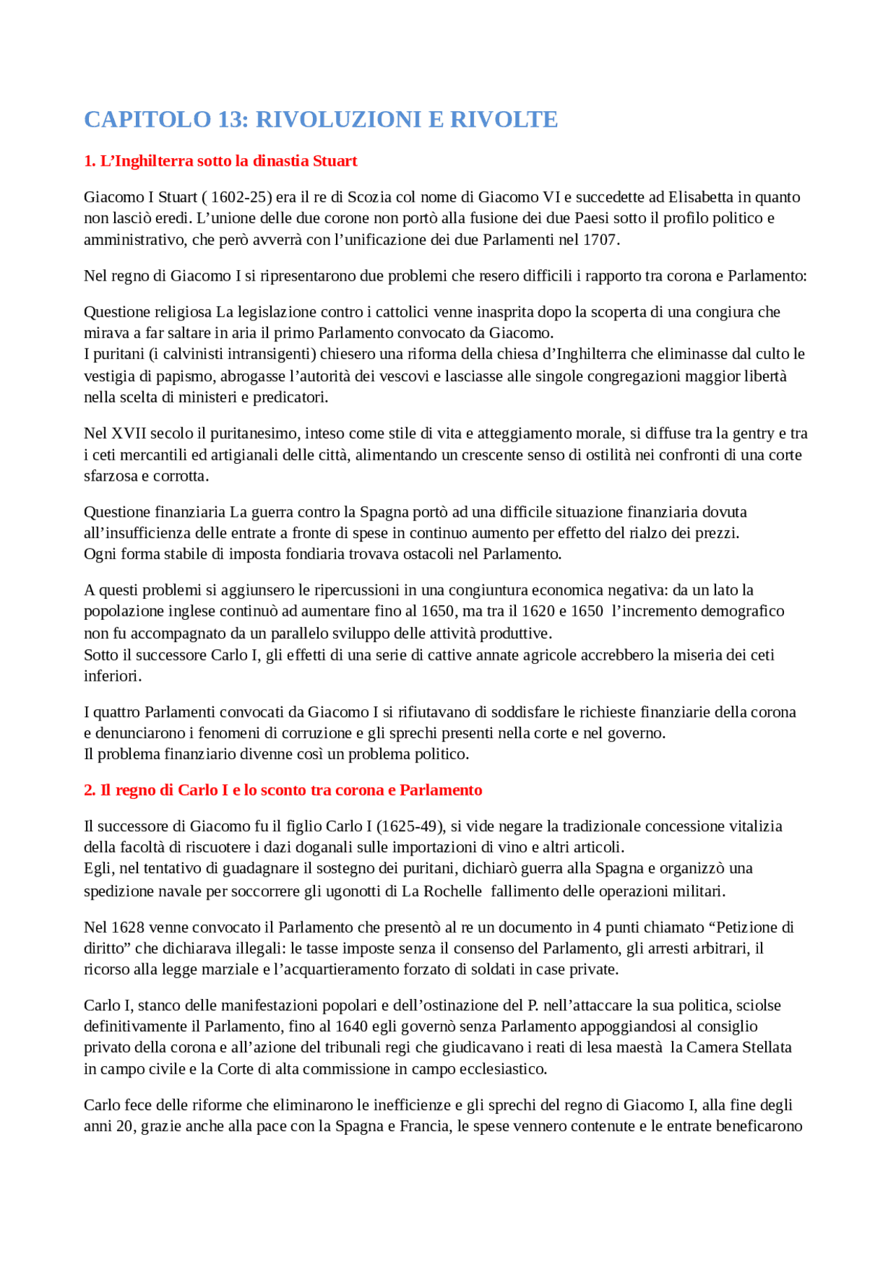 Storia Moderna Carlo Capra Docsity