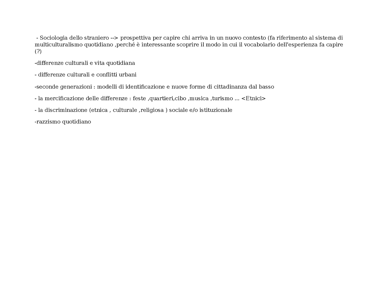 Riassunto Sociologia Docsity