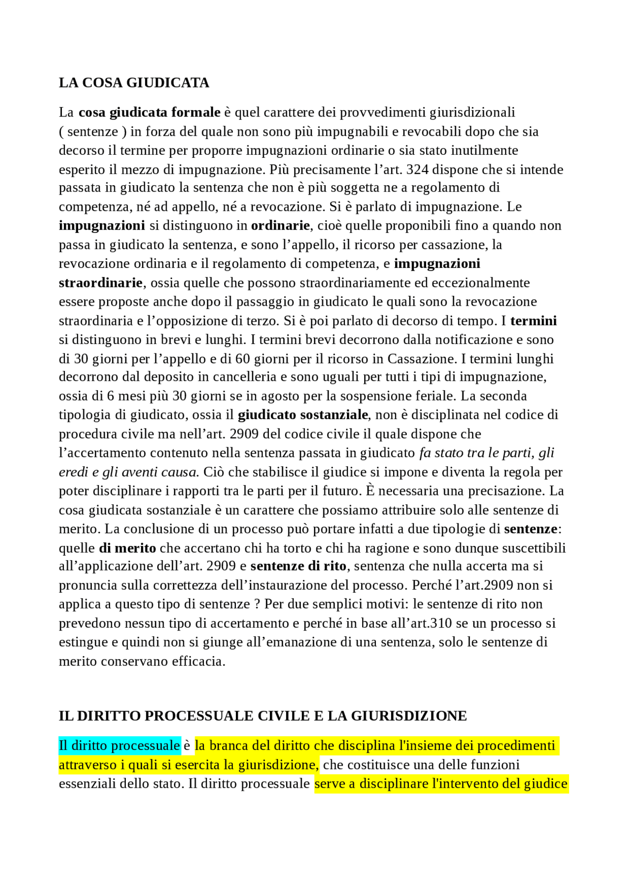 Appunti Diritto Processuale Civile 1 Prof Scala Appunti Di Diritto