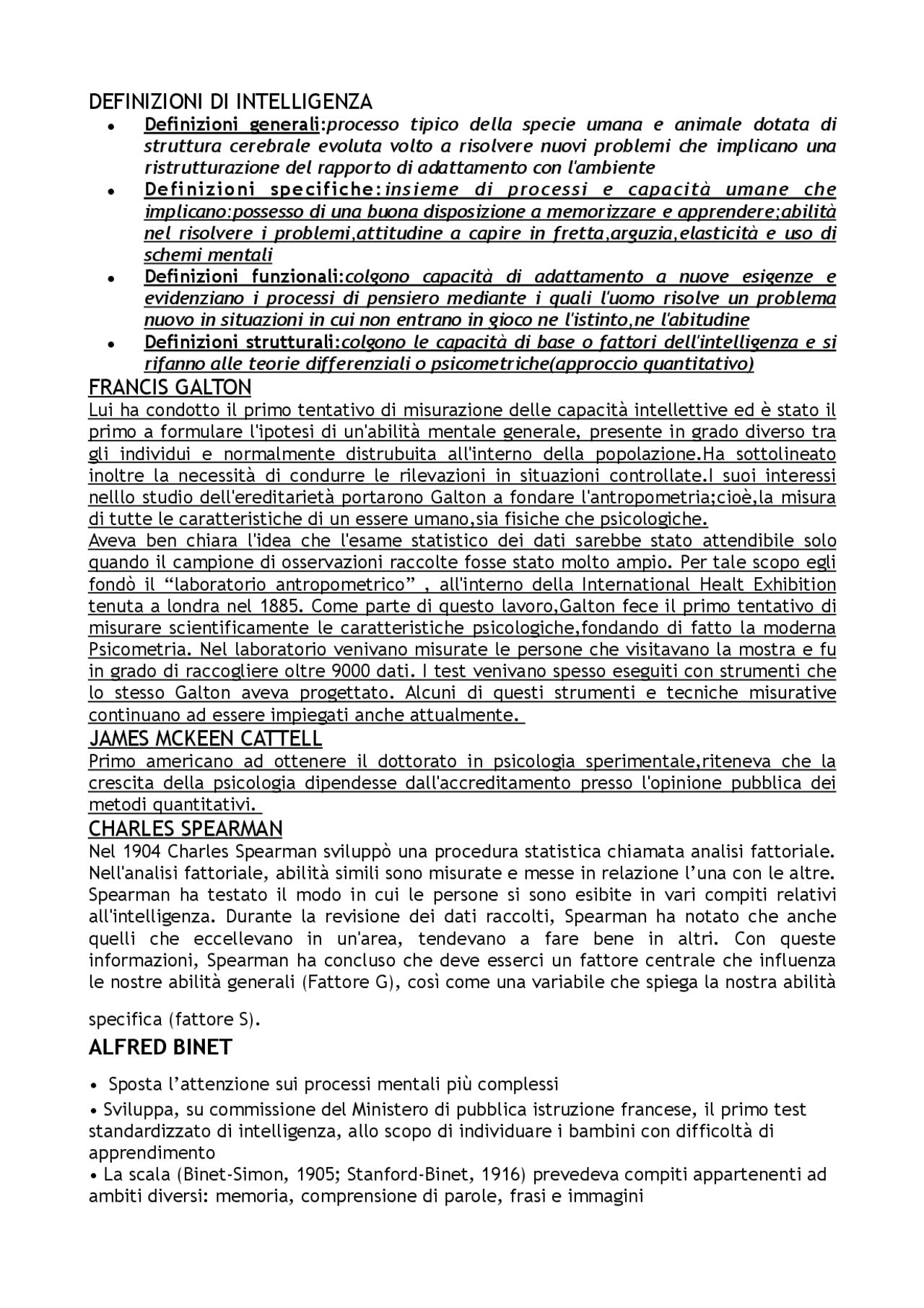 Intelligenza E Personalità Docsity