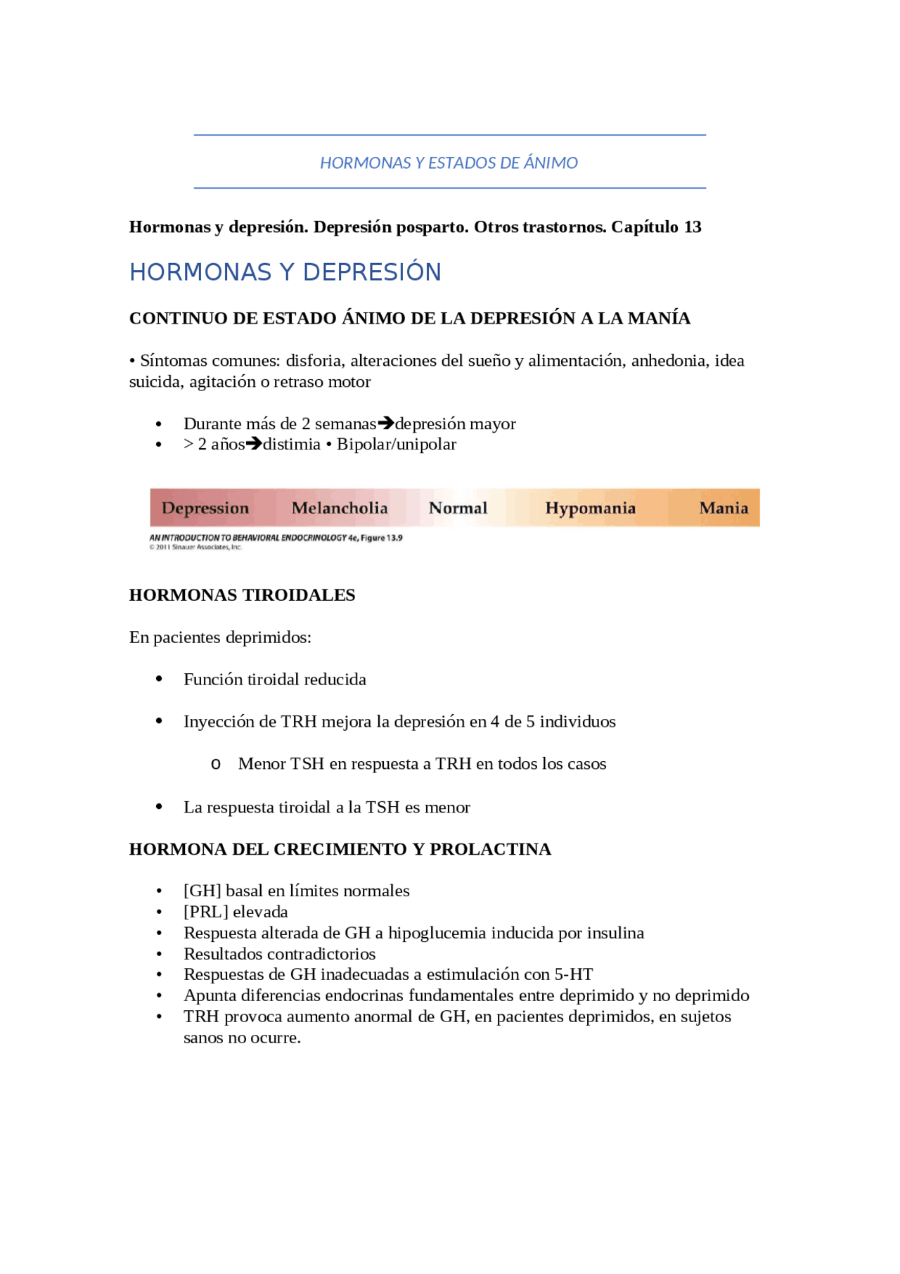 Tema 6 De Psicoendocrinología Docsity