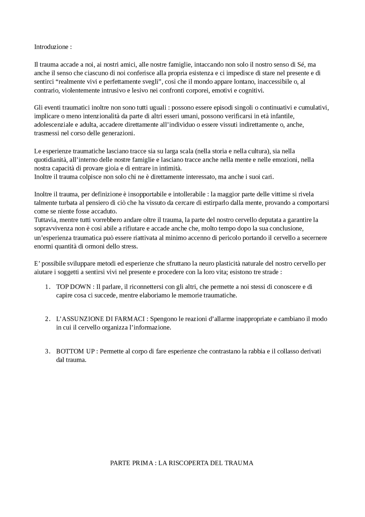 Riassunto Libro Il Corpo Accusa Il Colpo Docsity