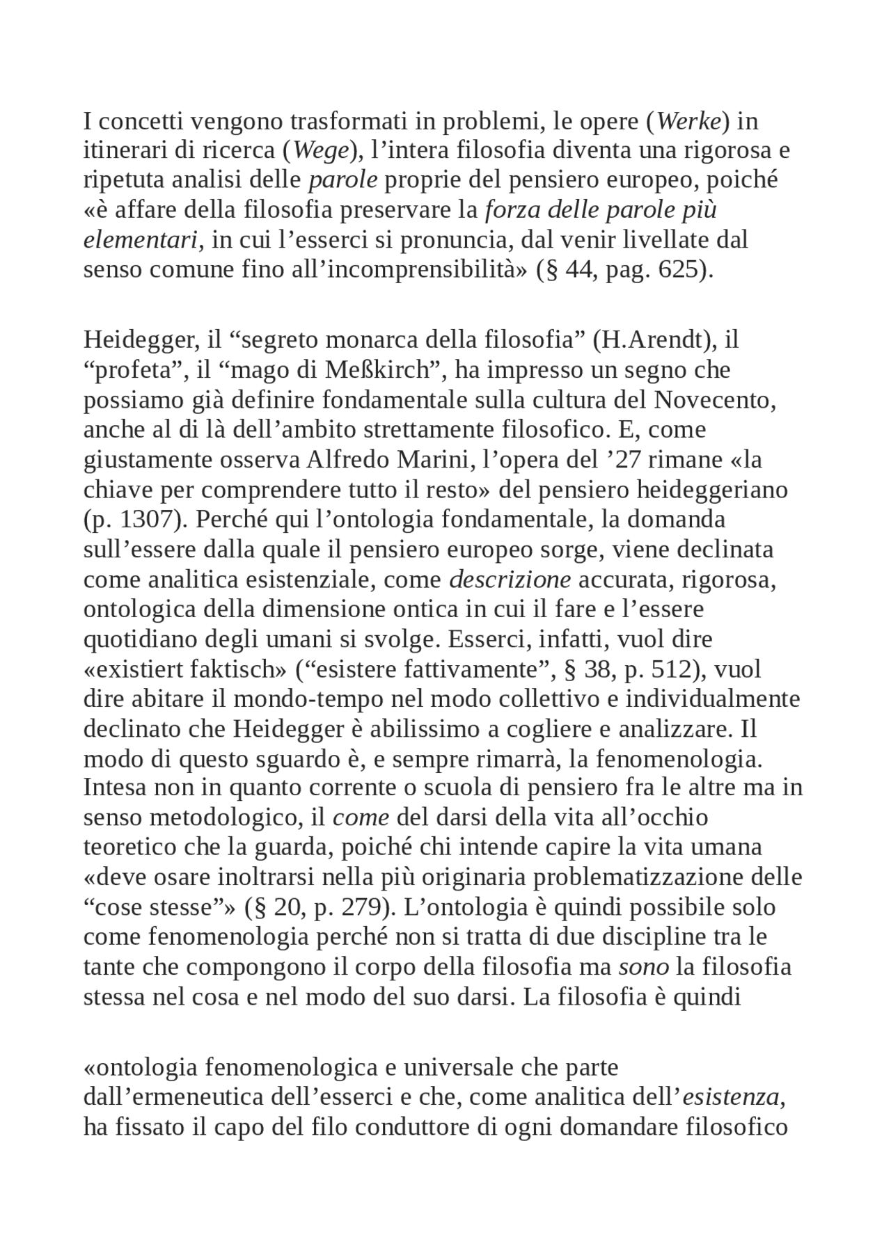 Essere E Tempo Martin Heidegger Docsity