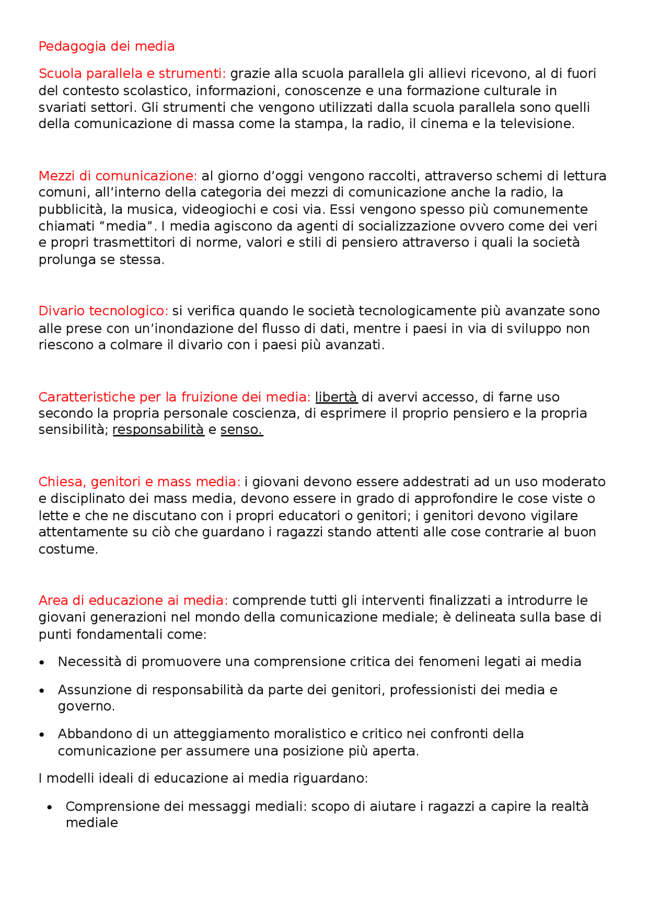 Pedagogia Sociale Schemi Riassuntivi Docsity