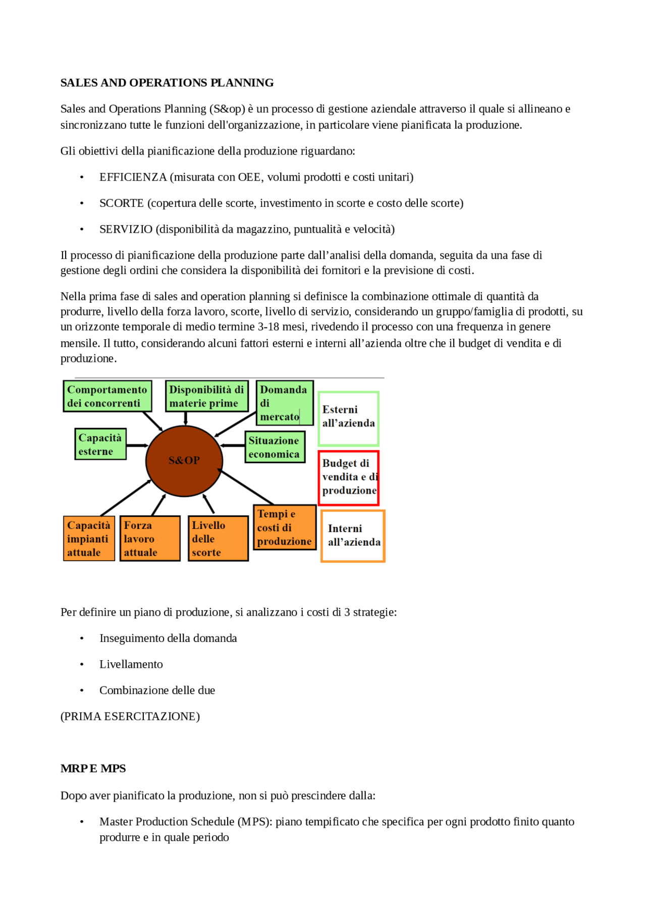 Appunti Di Gestione Della Produzione E Logistica Docsity