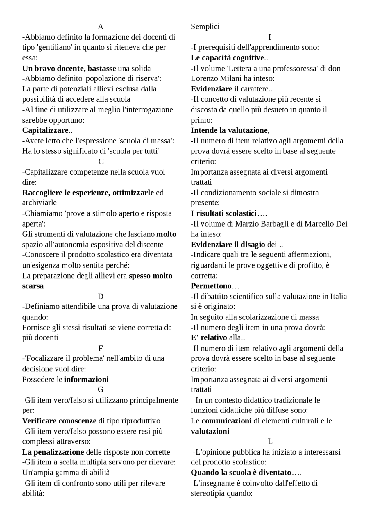 Test E Prove Desame Docsity