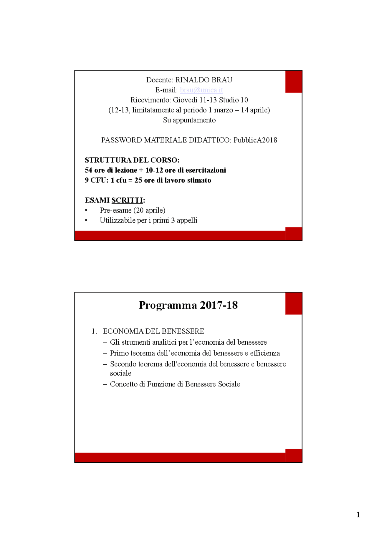 Slide Economia Pubblica 1 3 Docsity
