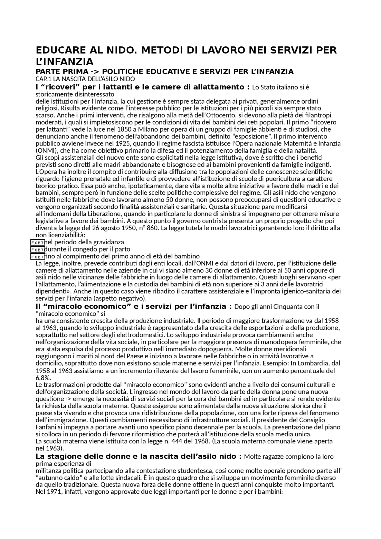 Libro Educare Al Nido Docsity