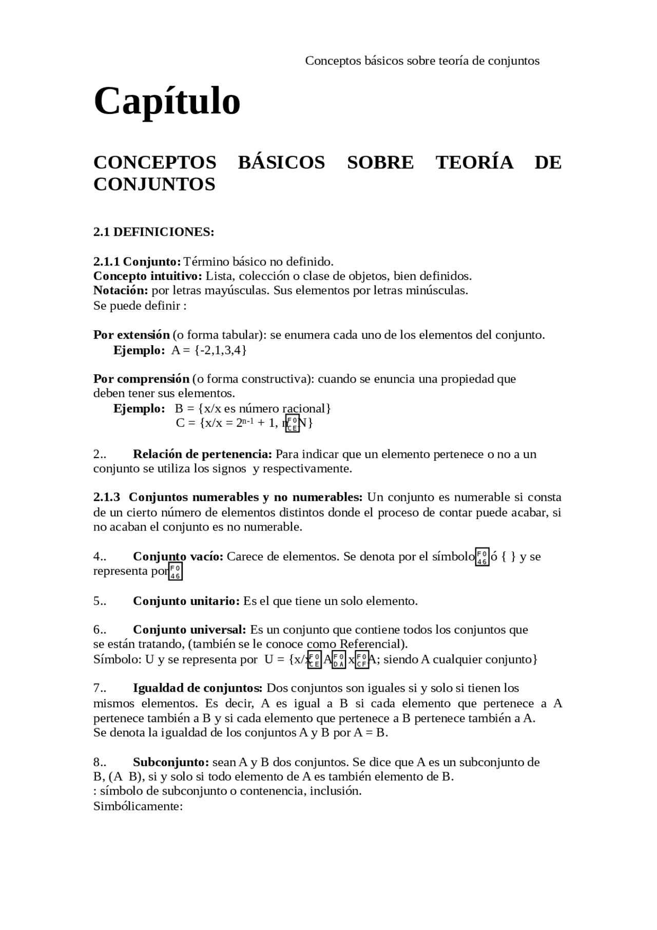 Conjuntos Matematicos Docsity