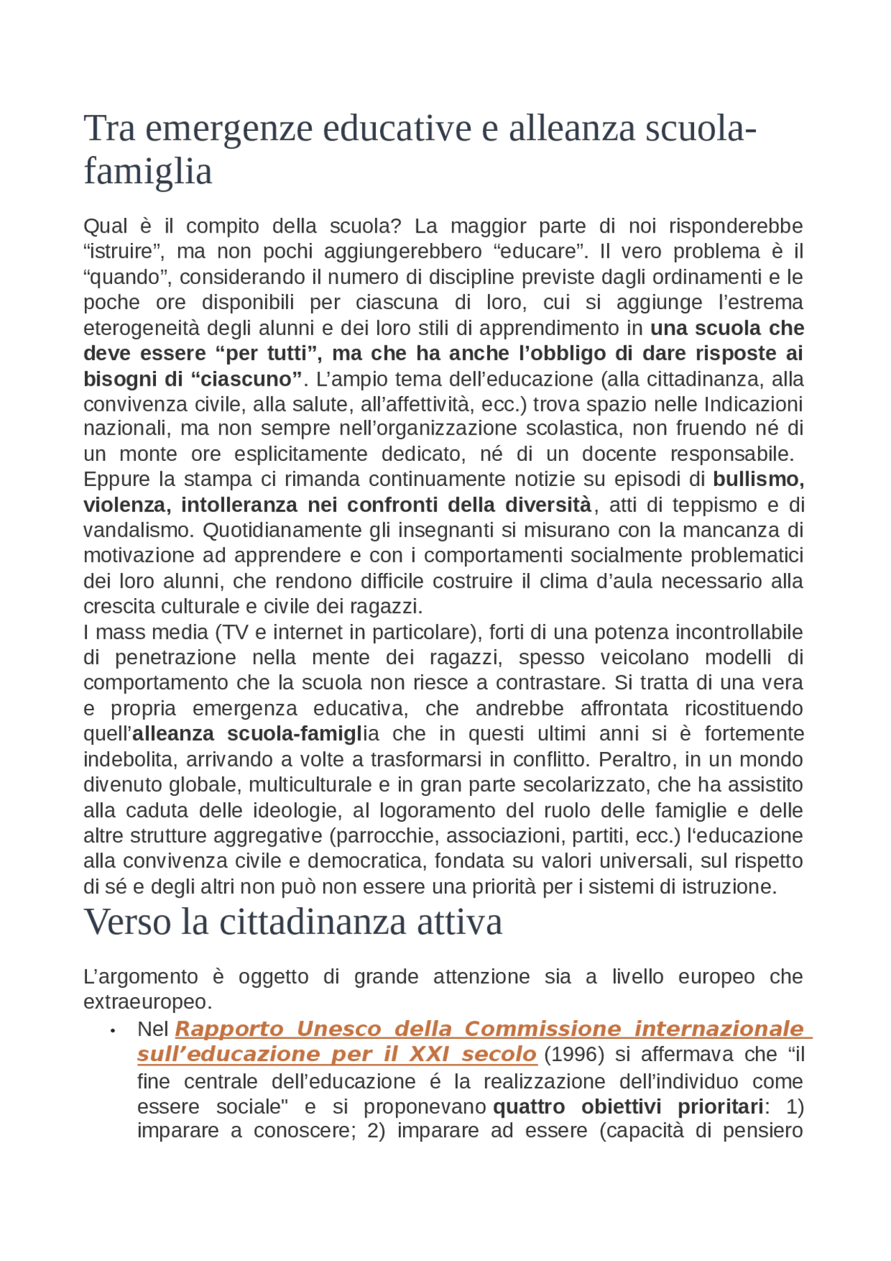 Cittadinanza E Costituzione Docsity