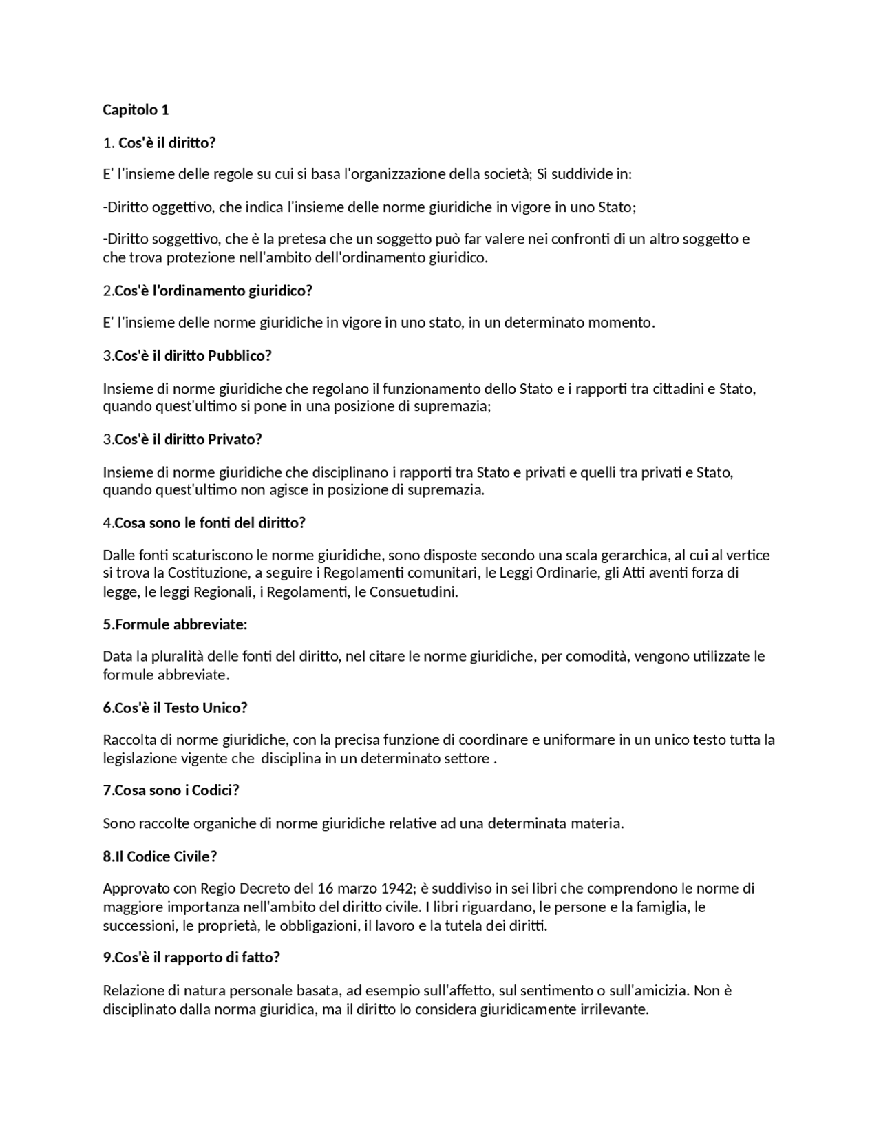 Diritto Le Norme Le Fonti Docsity