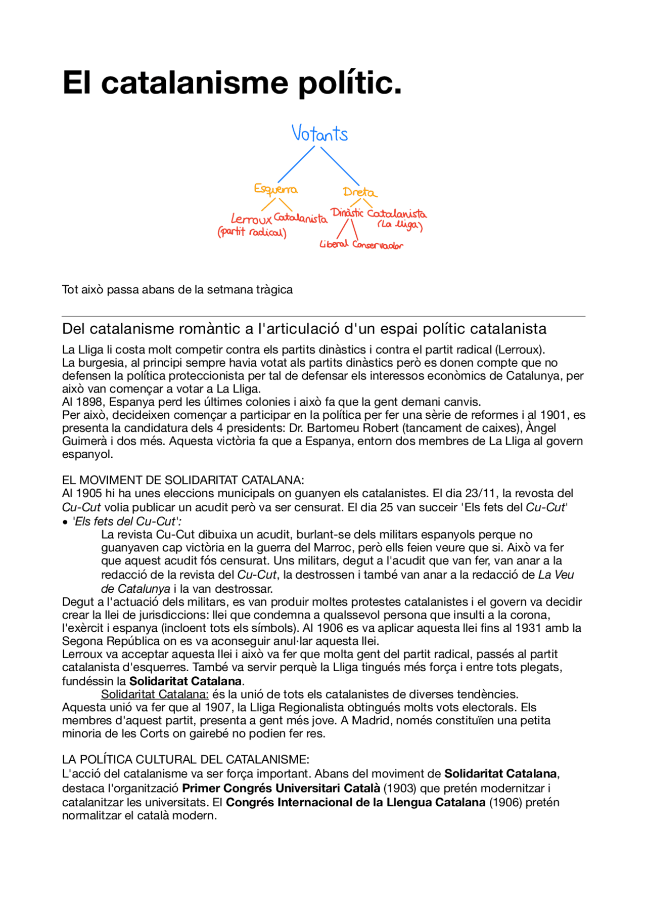Catalanisme Polític Docsity