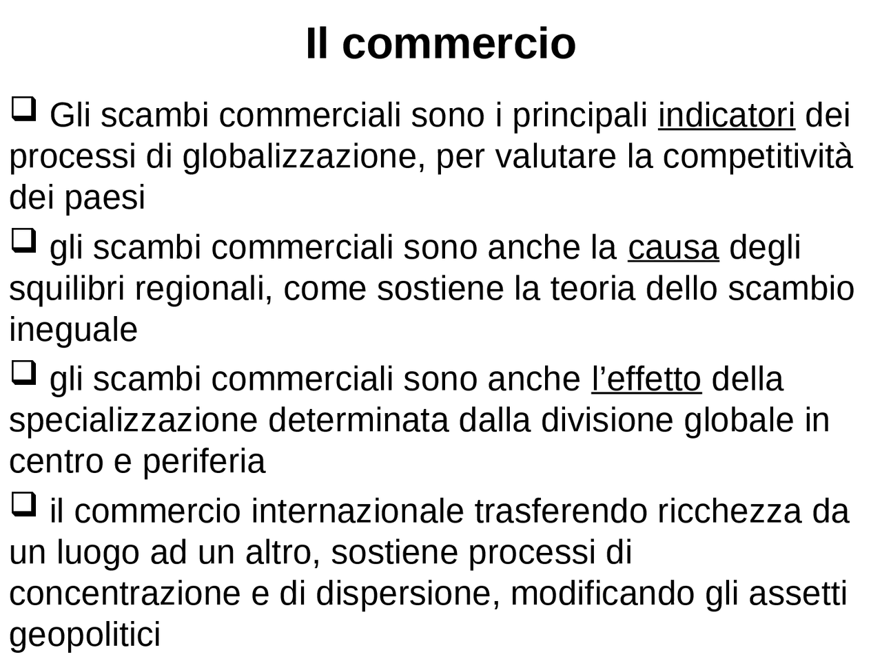 Geografia Econimicail Commercio Docsity