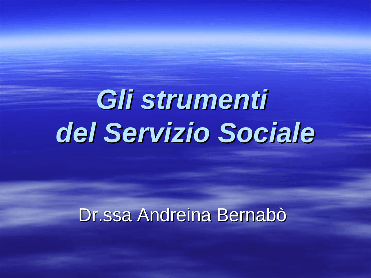 Strumenti Del Servizio Sociale Docsity