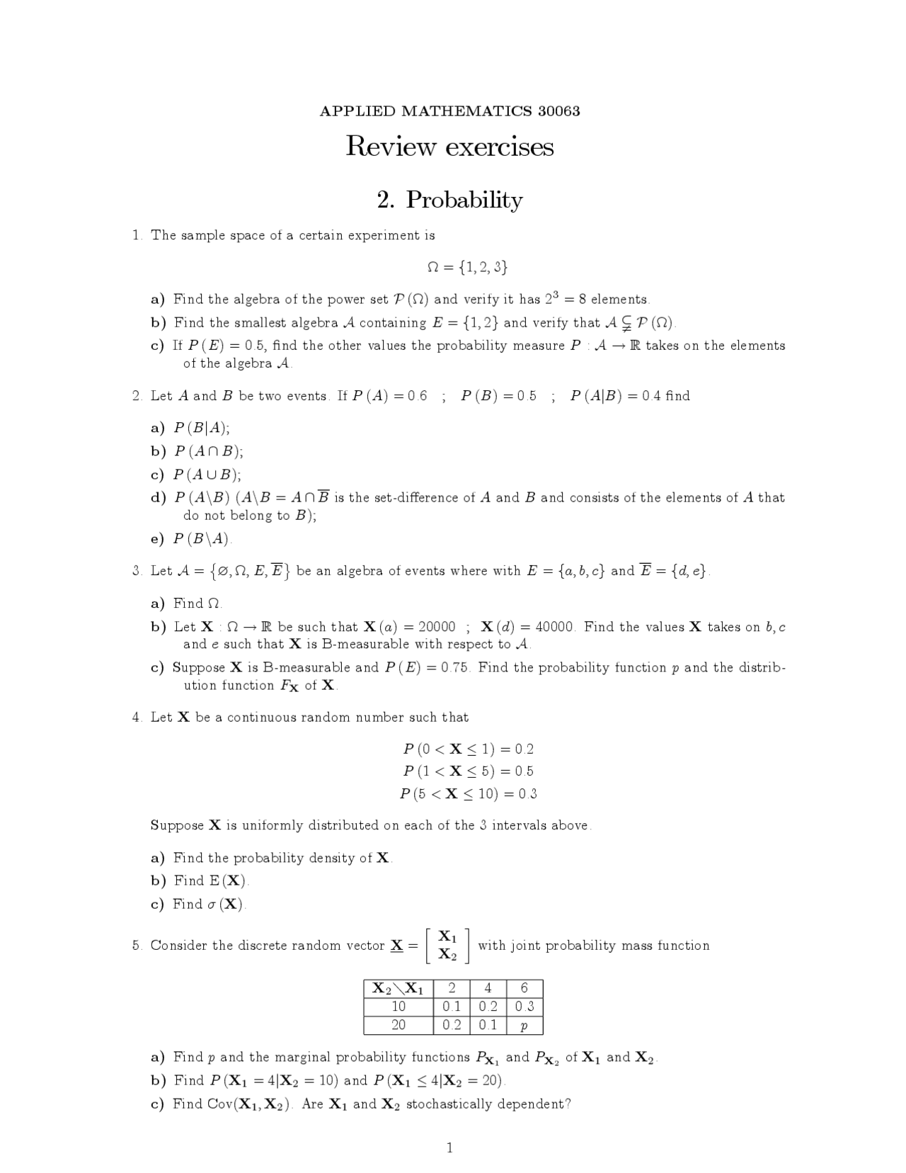 Matematica Integrali Docsity