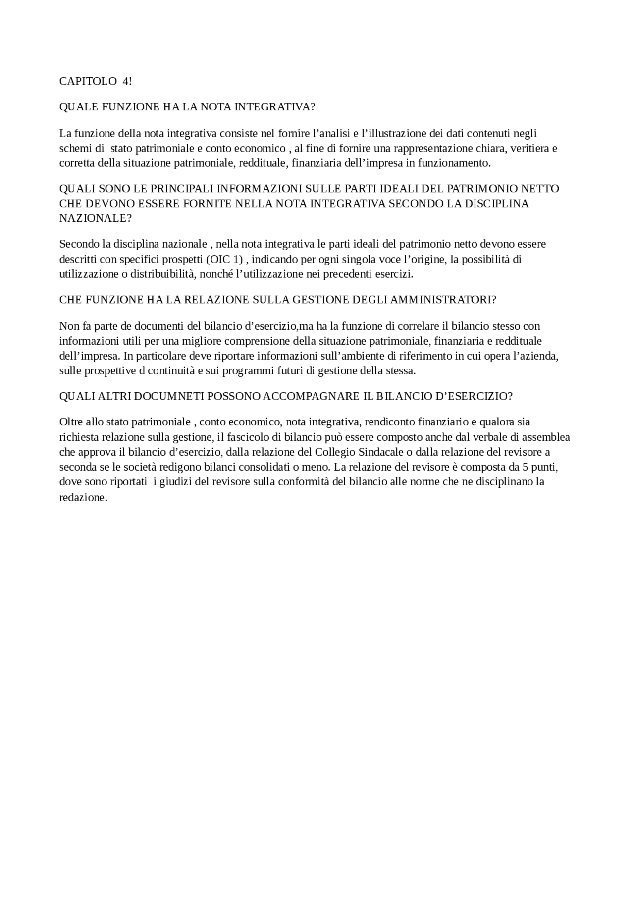 Contabilità E Bilancio Docsity