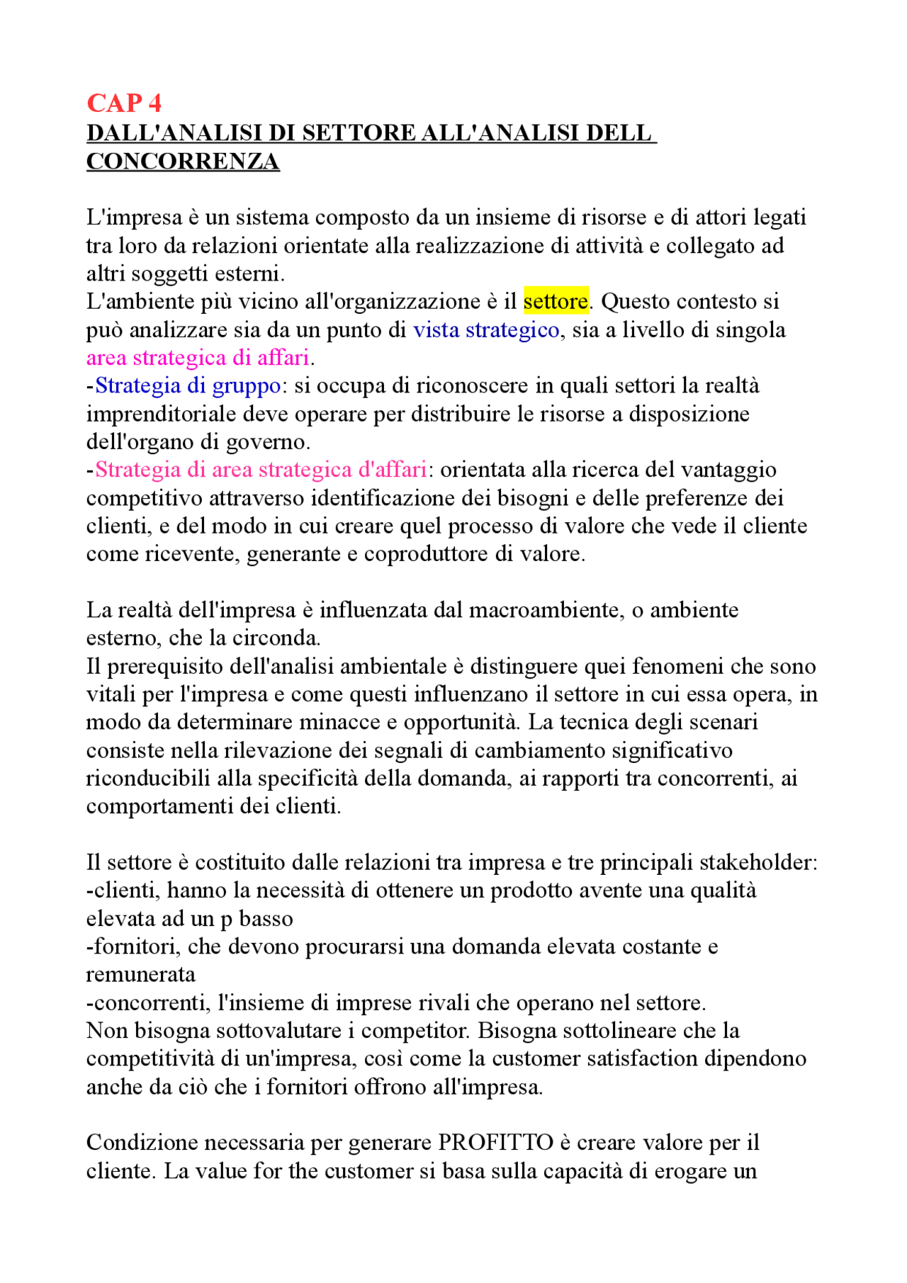 Cap 4 Economia E Direzione Delle Imprese Docsity