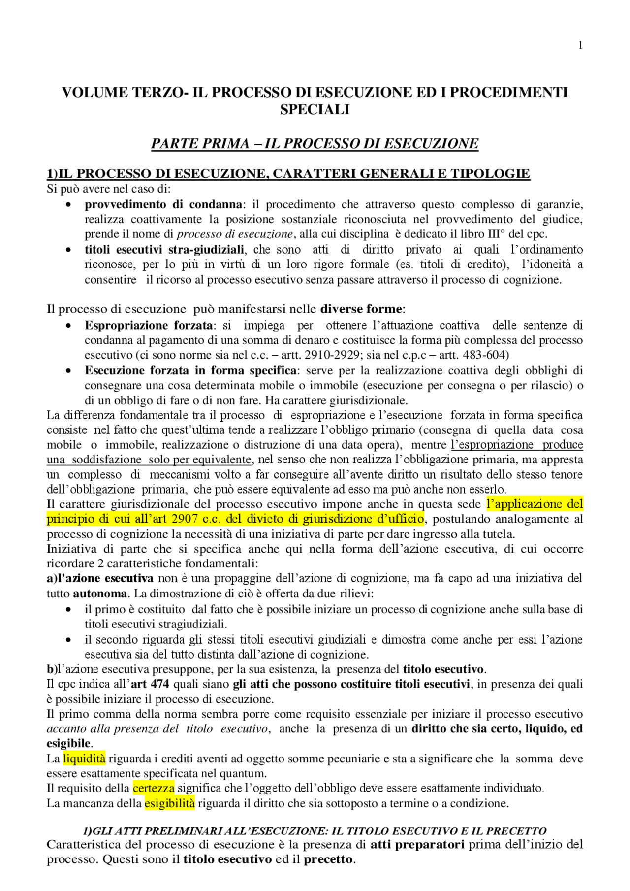 Procedura Civile Volume 3 Ricci 6 E Ultima Edizione Aggiornata Docsity