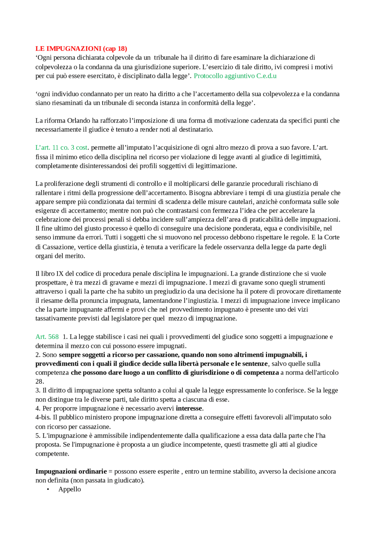 Procedura Penale Progredita Docsity