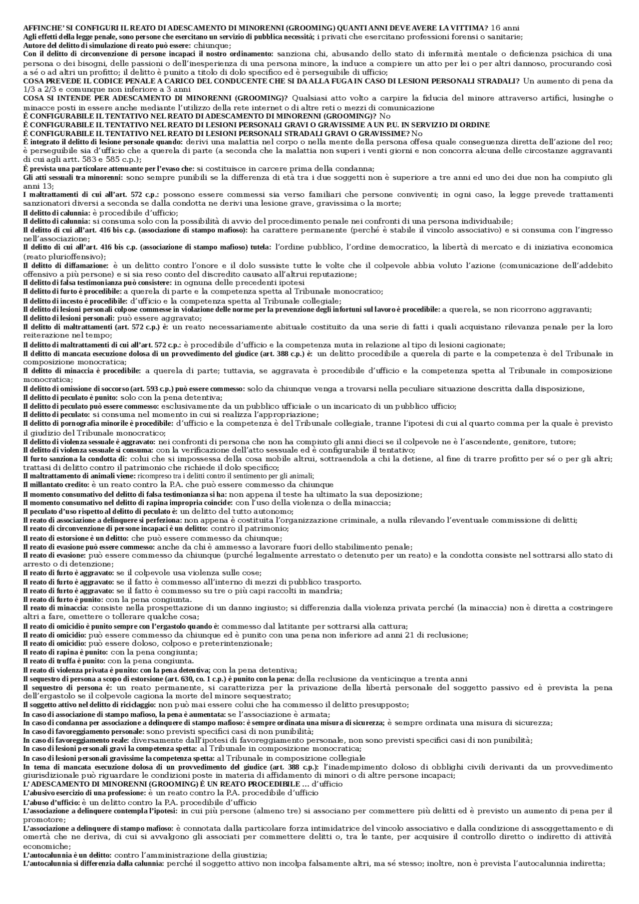 Diritto Penale 2 E Campus Docsity