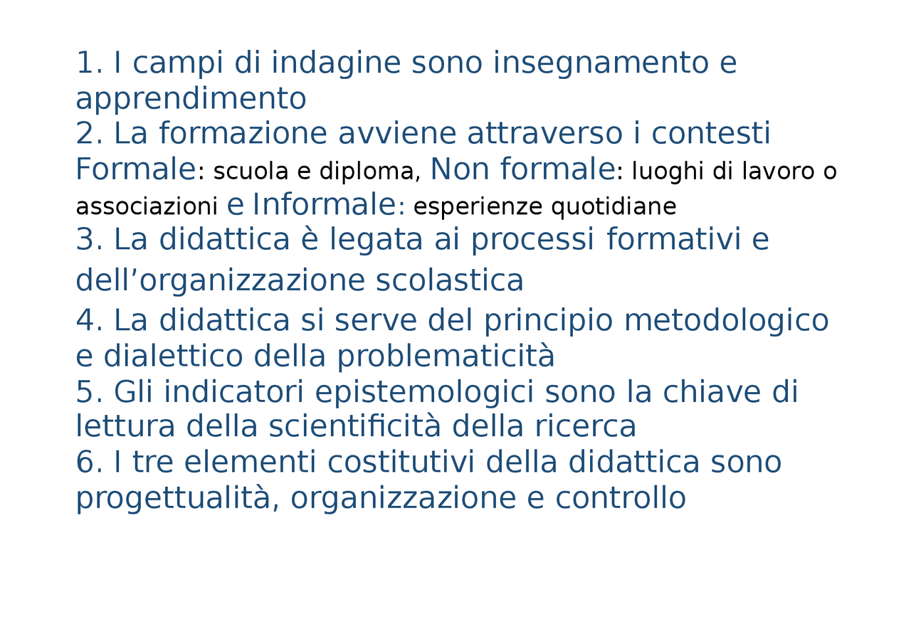 Test Pegaso Didattica Prove Desame Di Didattica Generale E Speciale
