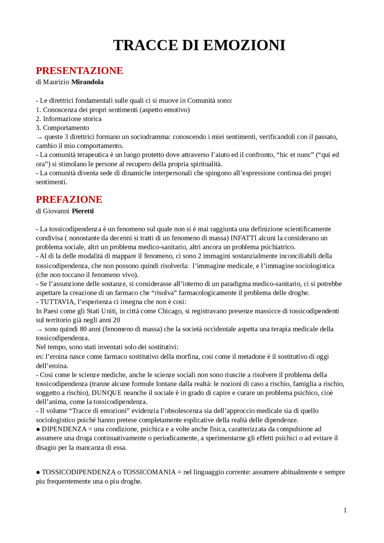 Tracce Di Emozioni Dondi Bottura Docsity