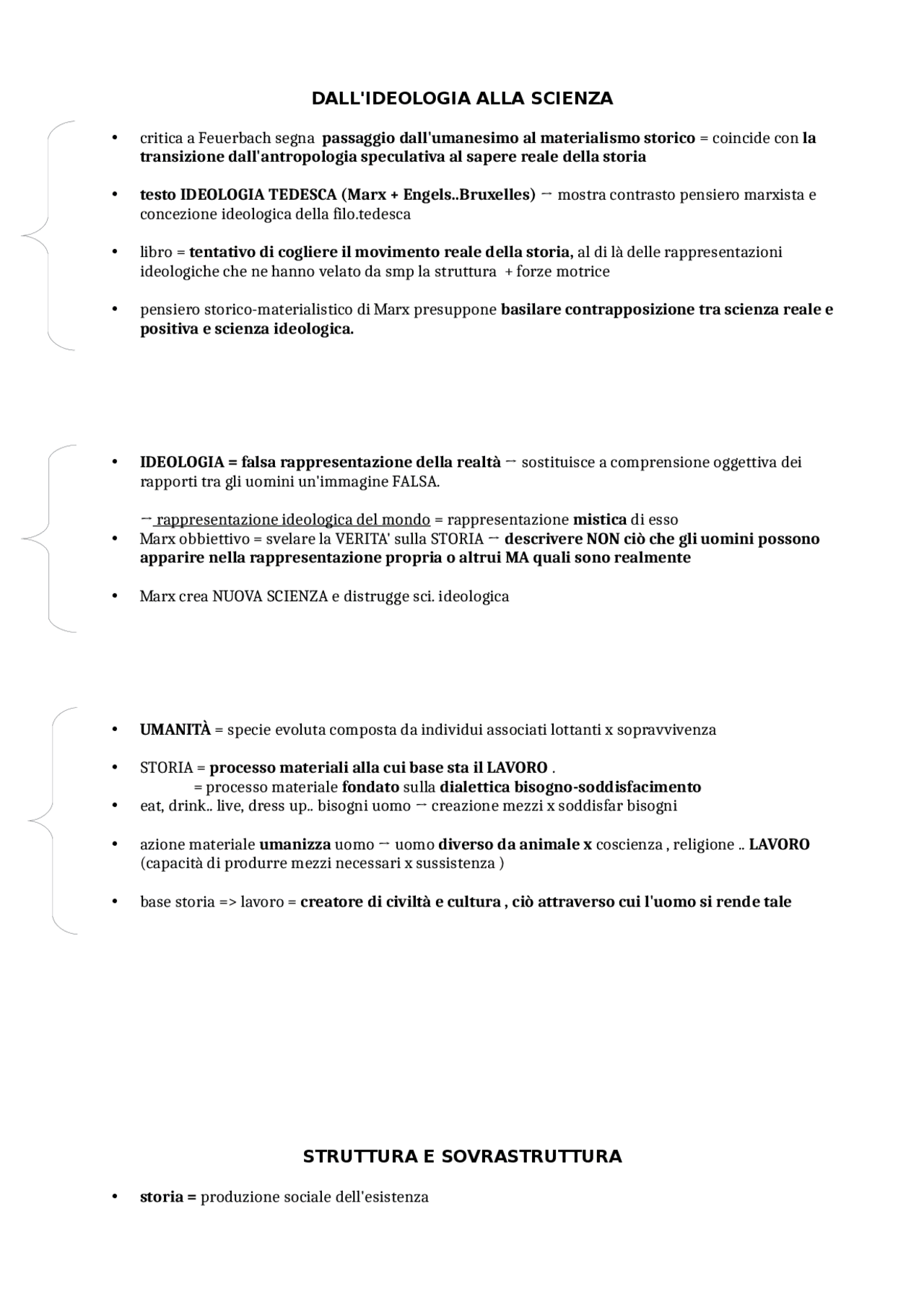Marx Pensiero Filosofo Docsity