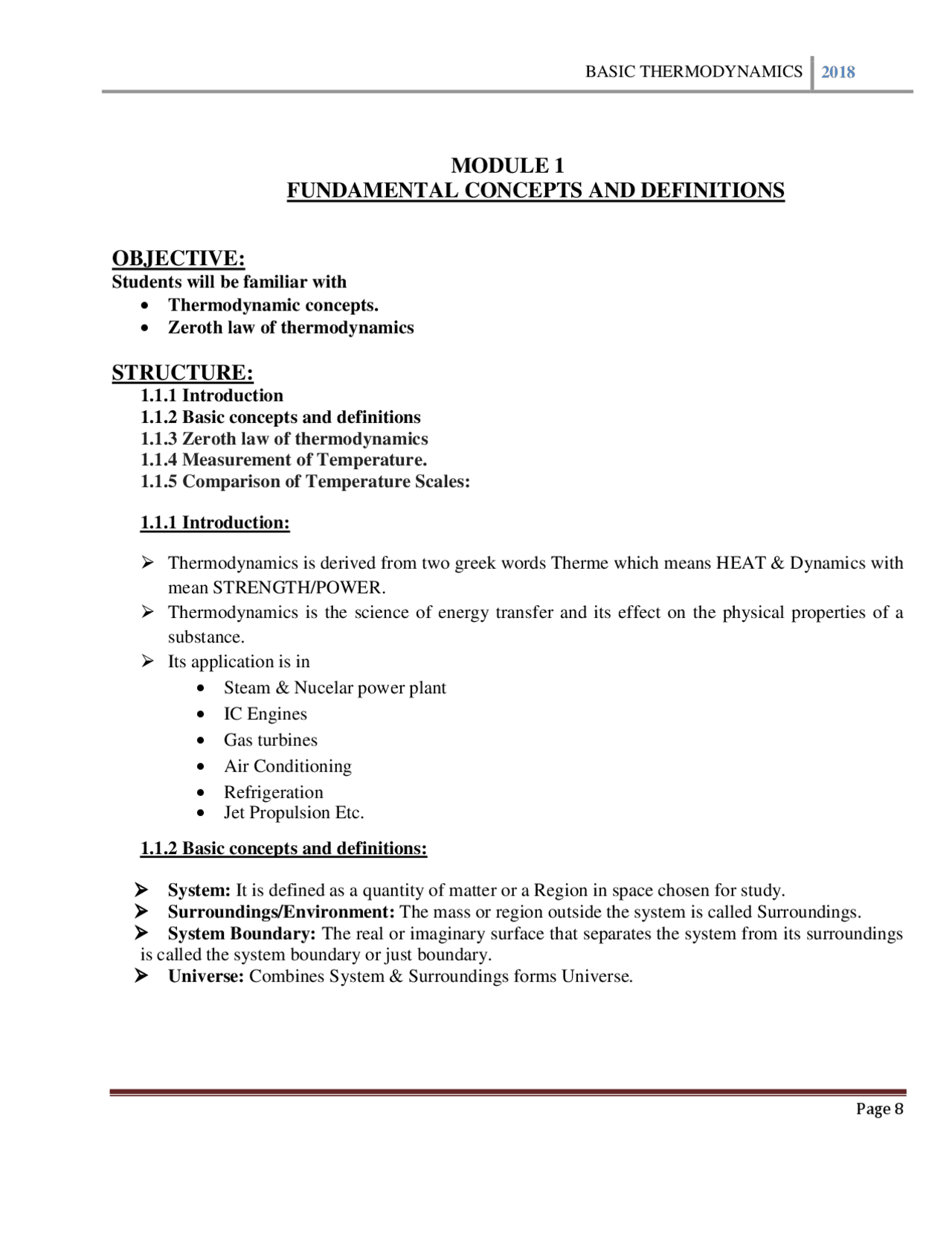Thermodynamic Basics Docsity