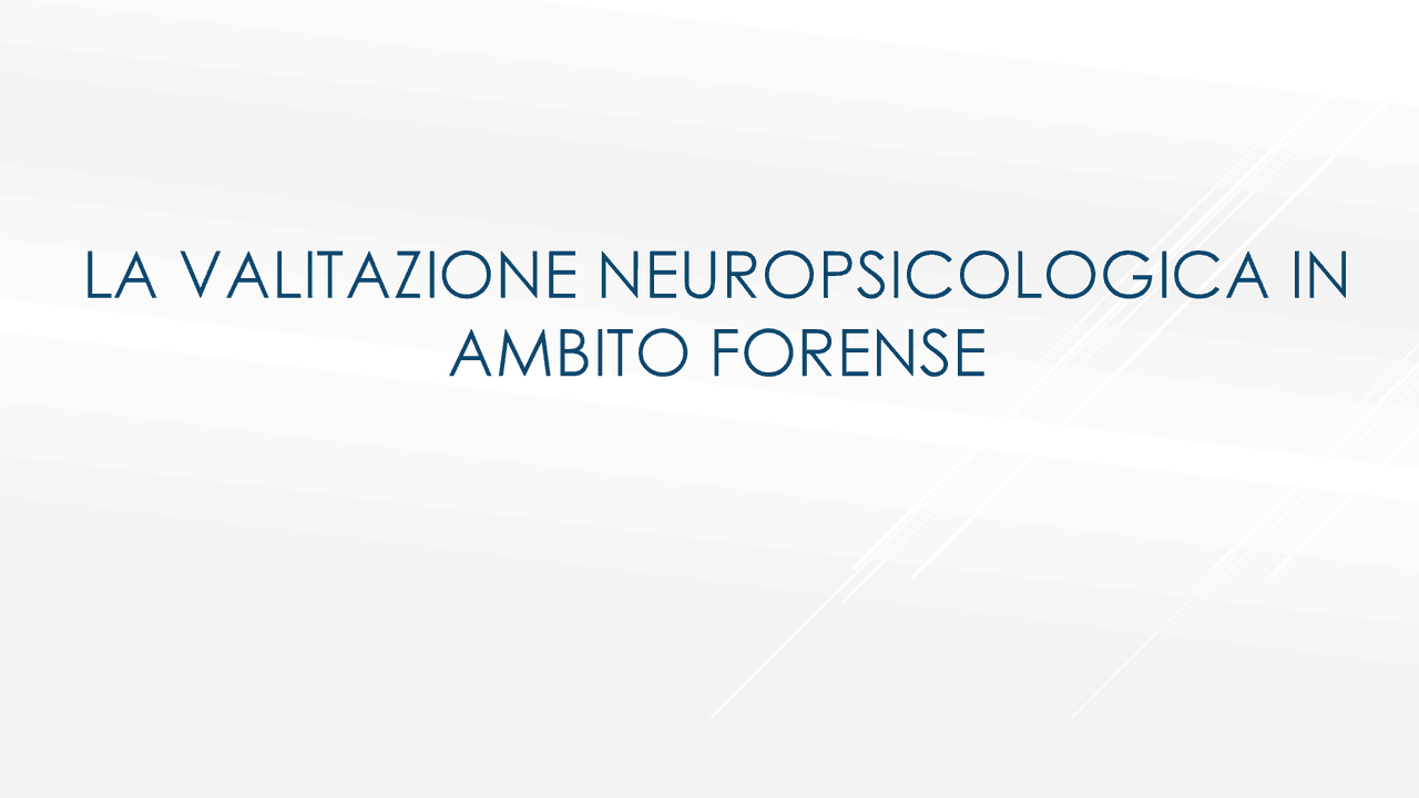 Neuropsicologia Forense Docsity