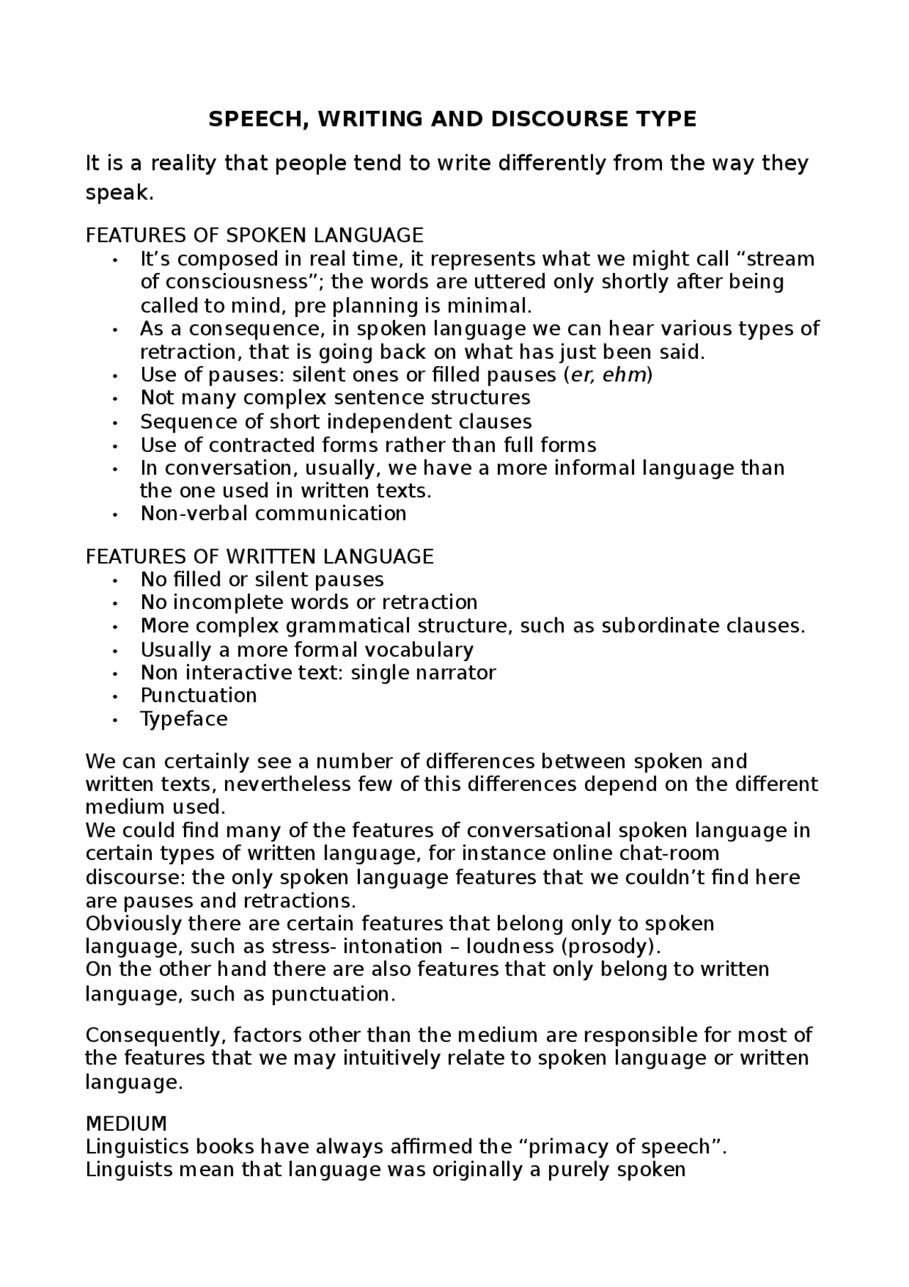 Riassunto English Language J Culpeper Docsity