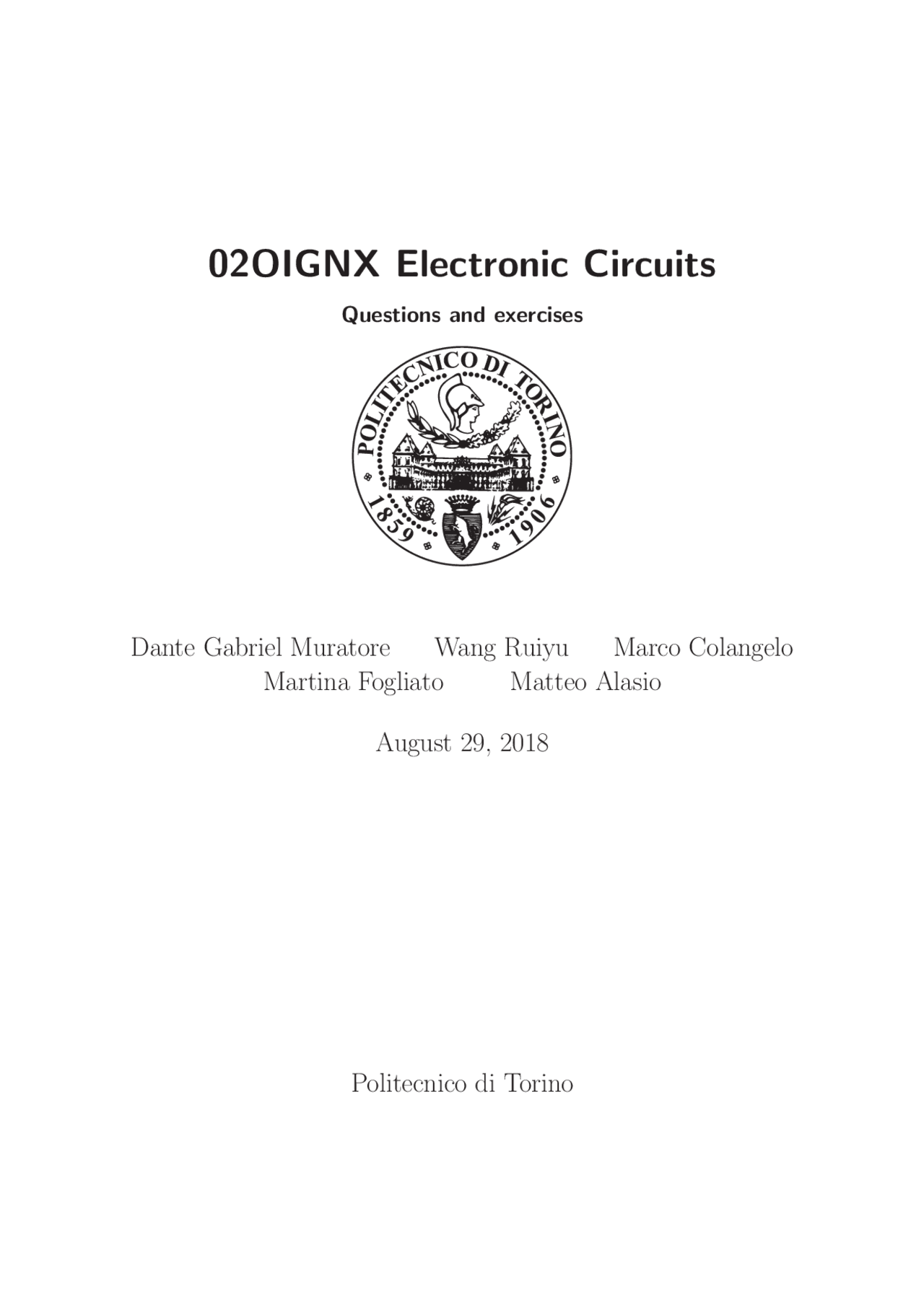 Electronic Circuits Problems Docsity