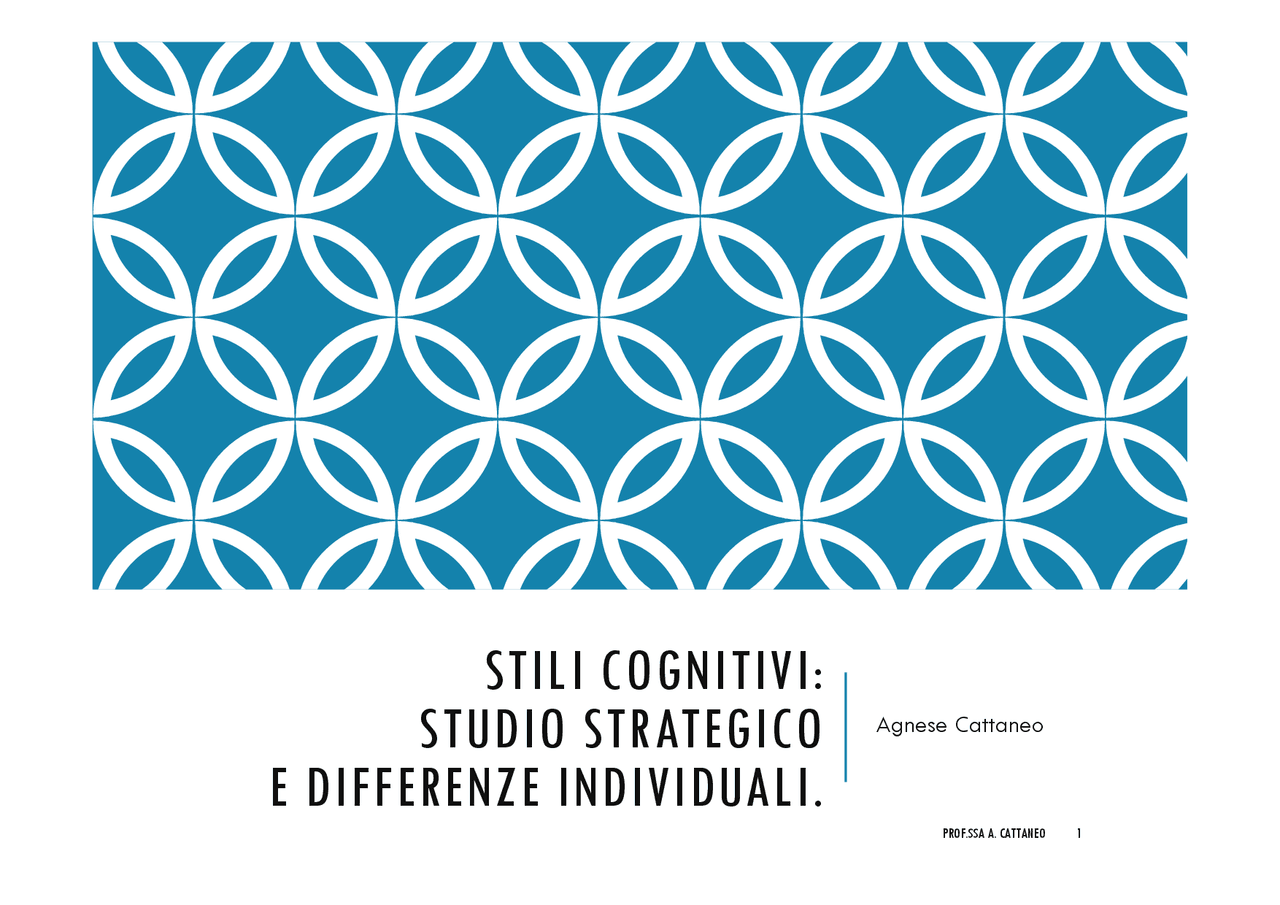 Intelligenze multiple - Docsity