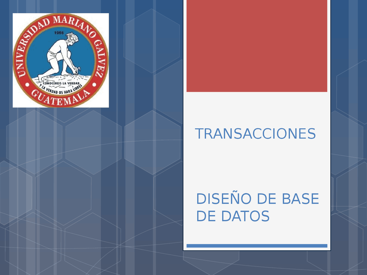 Transacciones en base de datos - Docsity