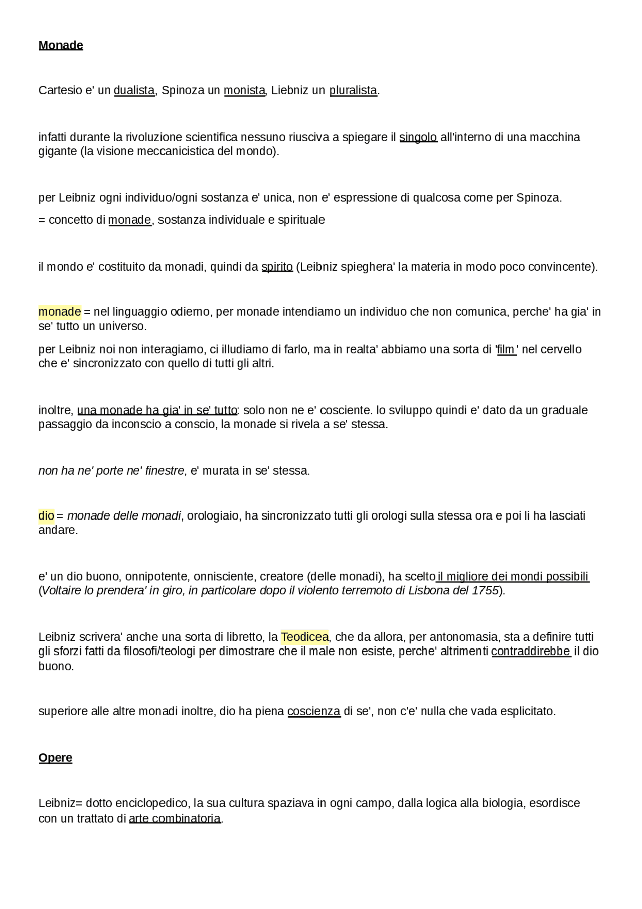 Leibniz Appunti Generali Docsity