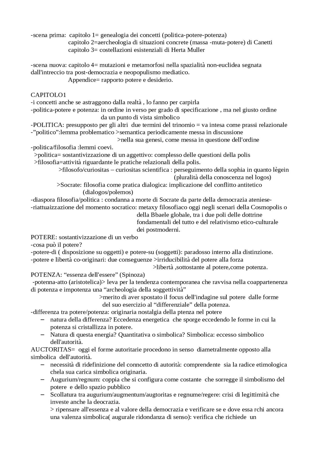 Riassunto Contro Il Potere Marramao Docsity