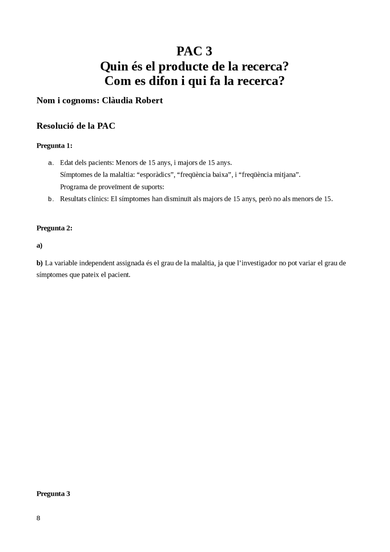 Pac 3 Fonaments De Recerca Docsity