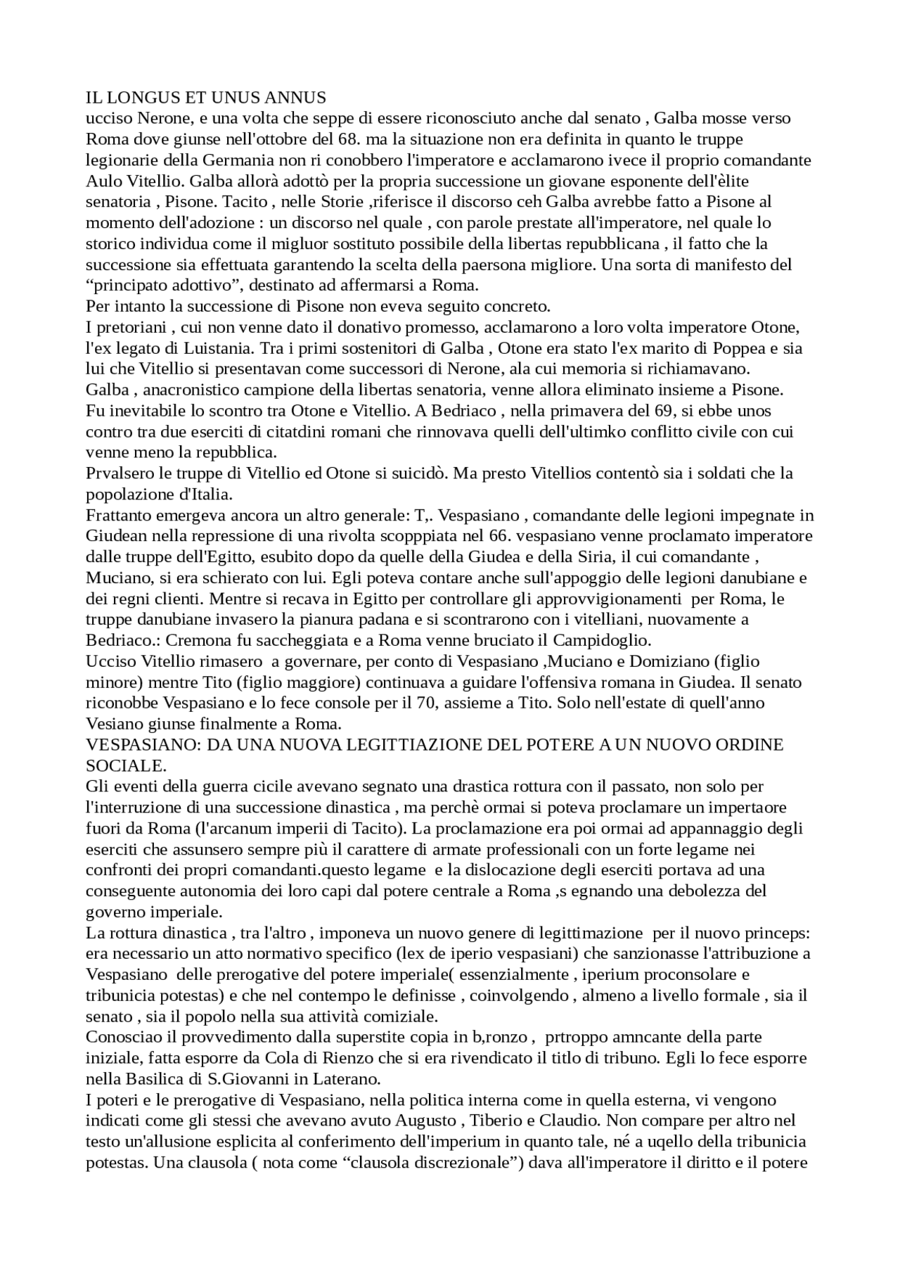 Riassunto Testo Dai Flavi Agli Antonini Docsity
